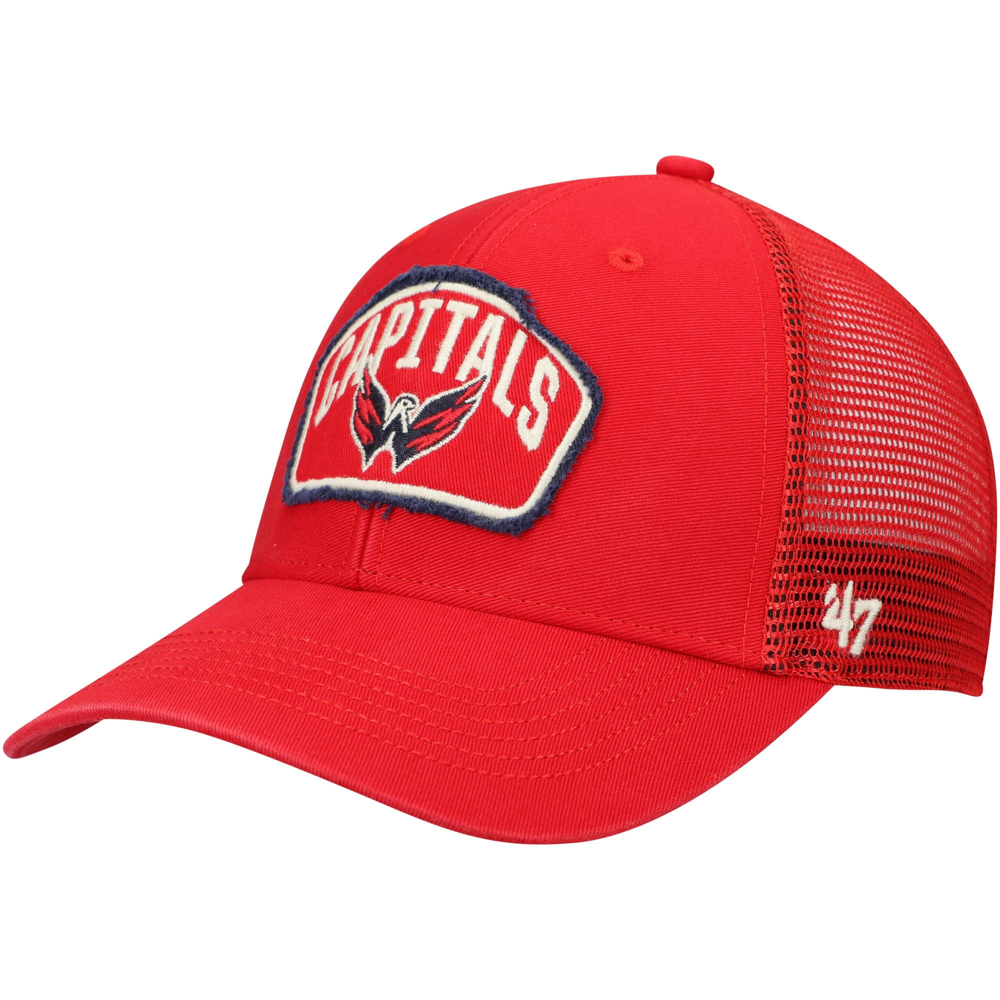 Men's '47 Red Washington Capitals Cledus MVP Trucker Snapback Hat ...