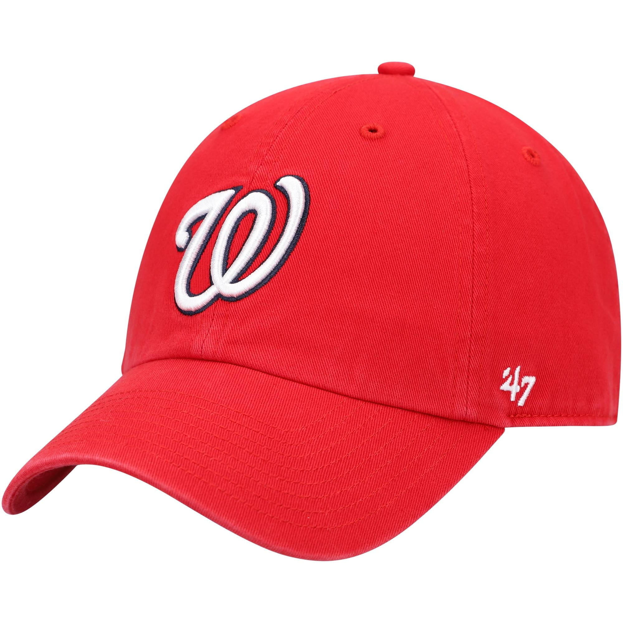Men's '47 Red Washington Nationals Clean Up Adjustable Hat - Walmart.com