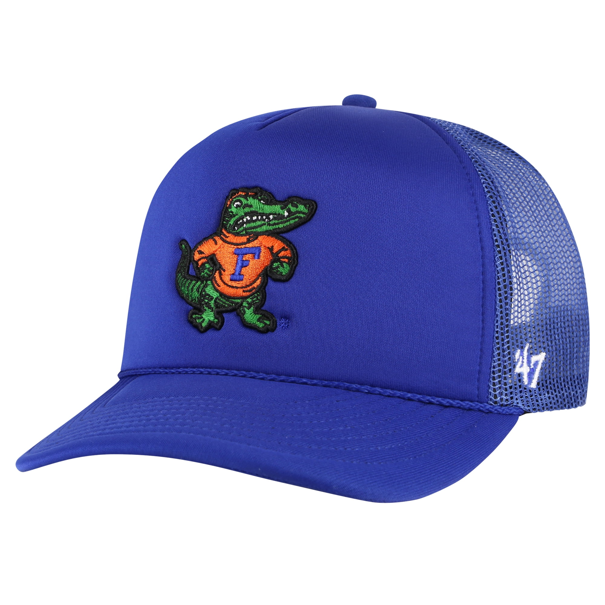 Men's '47 Royal Florida Gators Foam Front Mesh Trucker Snapback Hat ...
