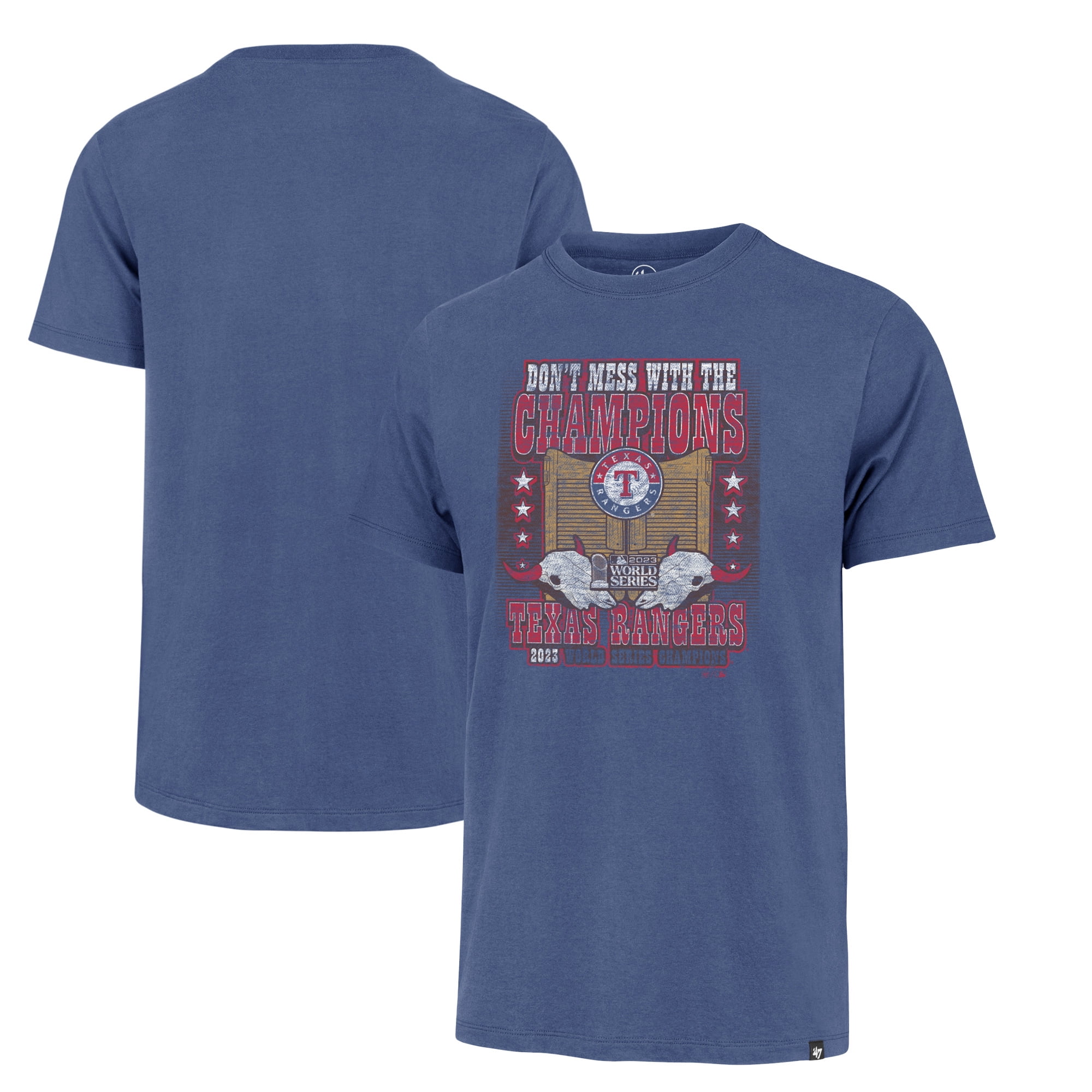 Men's '47 Royal Texas Rangers 2023 World Series Champions Local Playoff ...