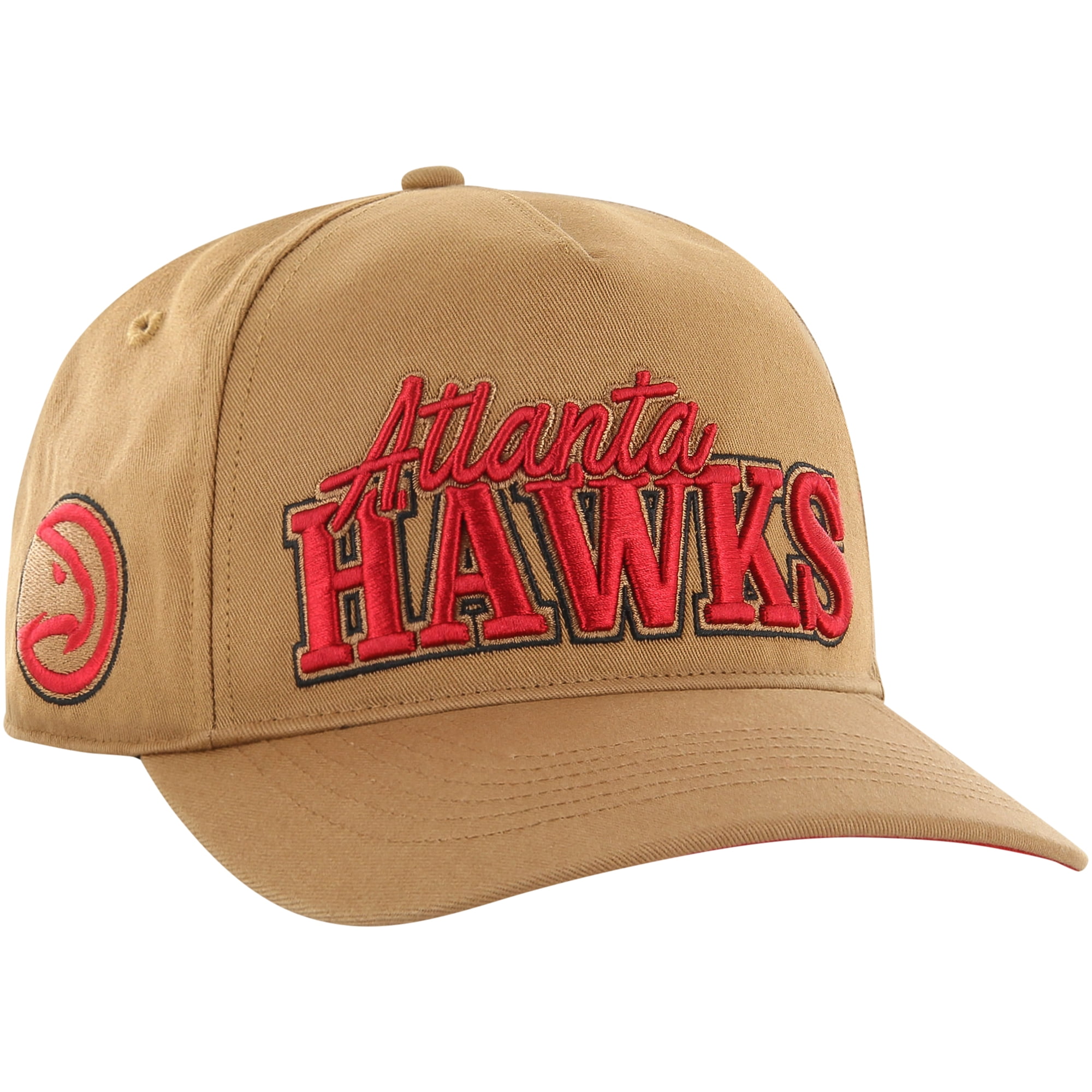 Men's '47 Tan Atlanta Hawks Barnes Hitch Adjustable Hat - Walmart.com