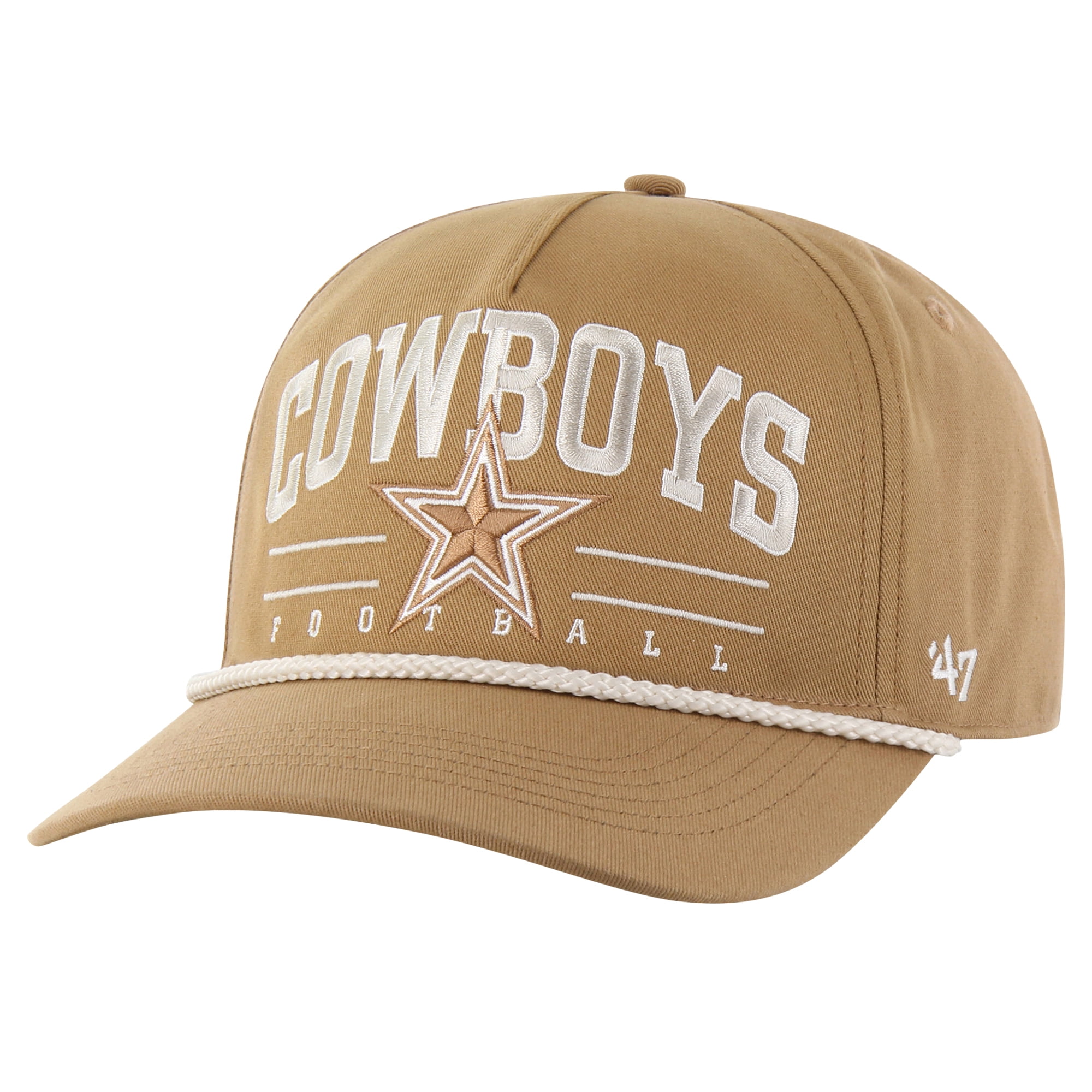 Men's '47 Tan Dallas Cowboys Roscoe Rope Hitch Adjustable Hat - Walmart.com