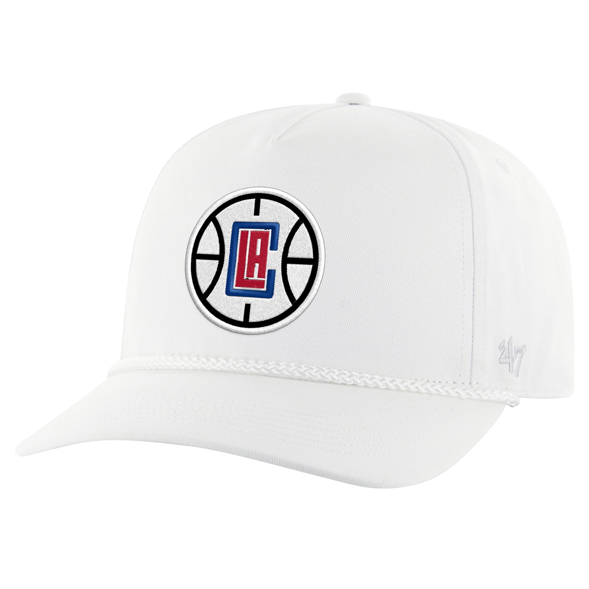 Men's '47 White LA Clippers Core Logo Rope Hitch Adjustable Hat ...