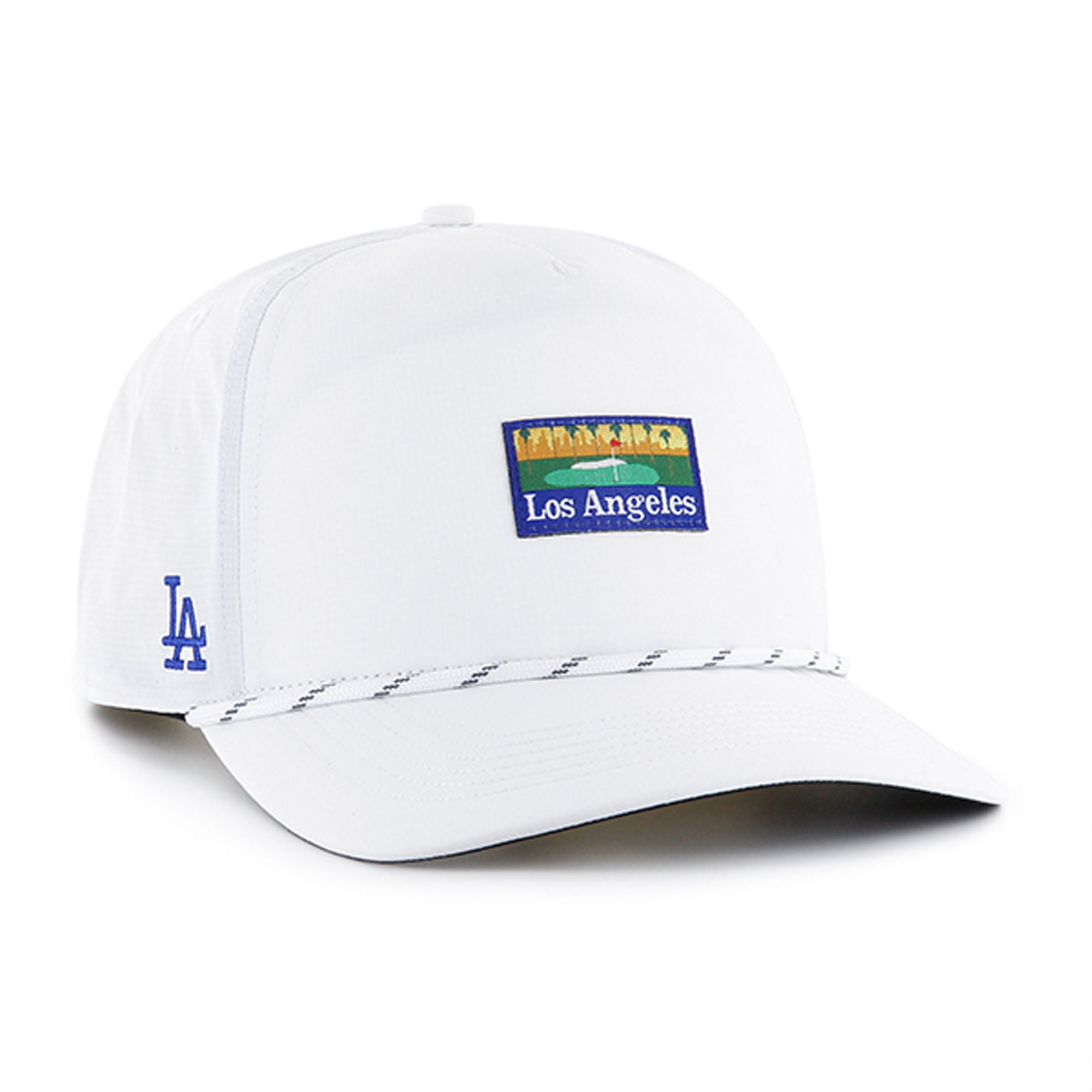 Men's '47 White Los Angeles Dodgers Vacation Golf Hitch Adjustable Hat ...