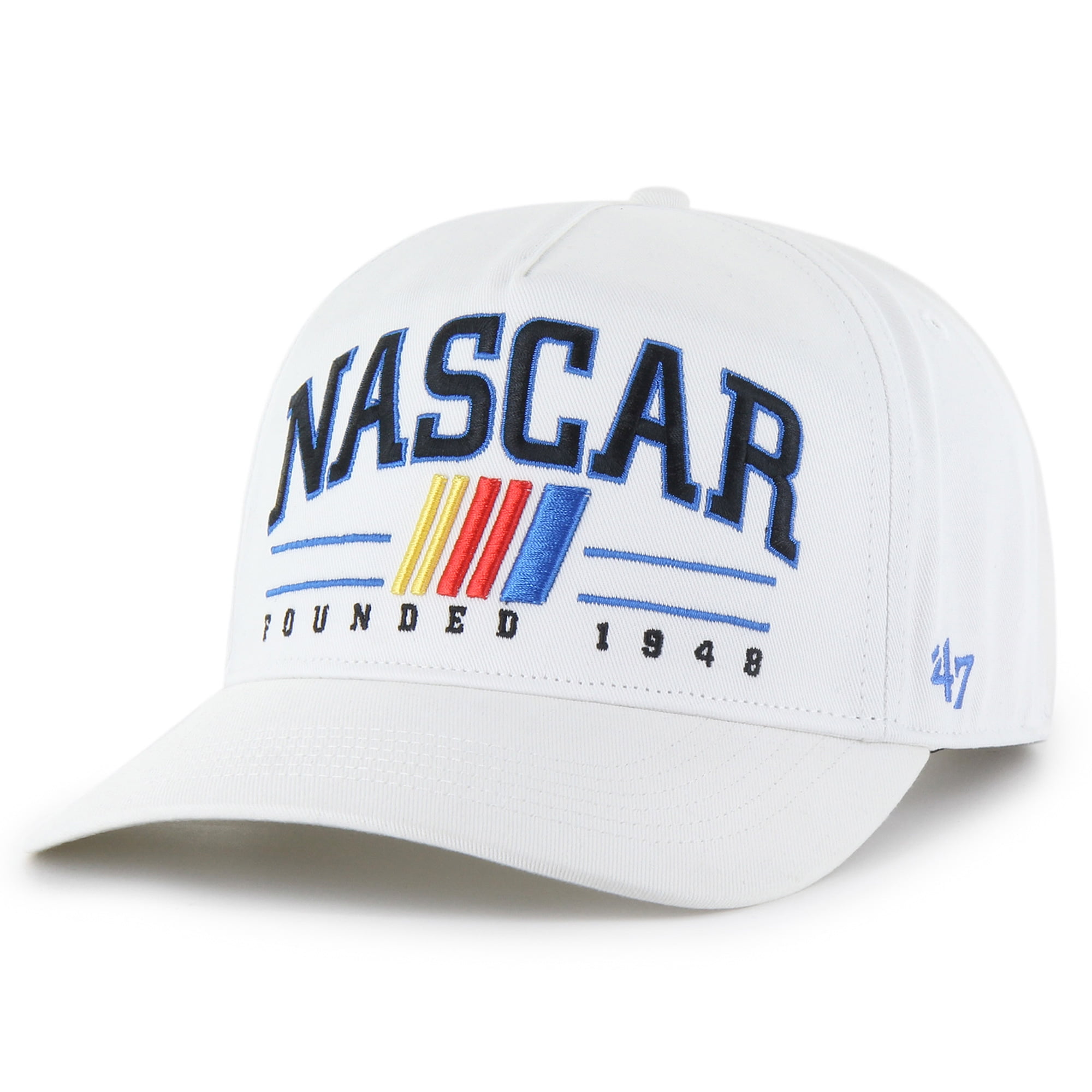 Men's '47 White NASCAR Merchandise Roscoe Hitch Adjustable Hat ...