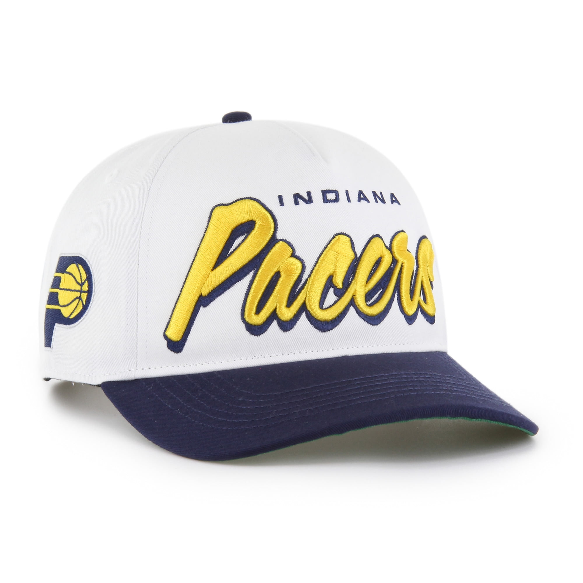 Men's '47 White/Navy Indiana Pacers Dropshadow Hitch Adjustable Hat ...