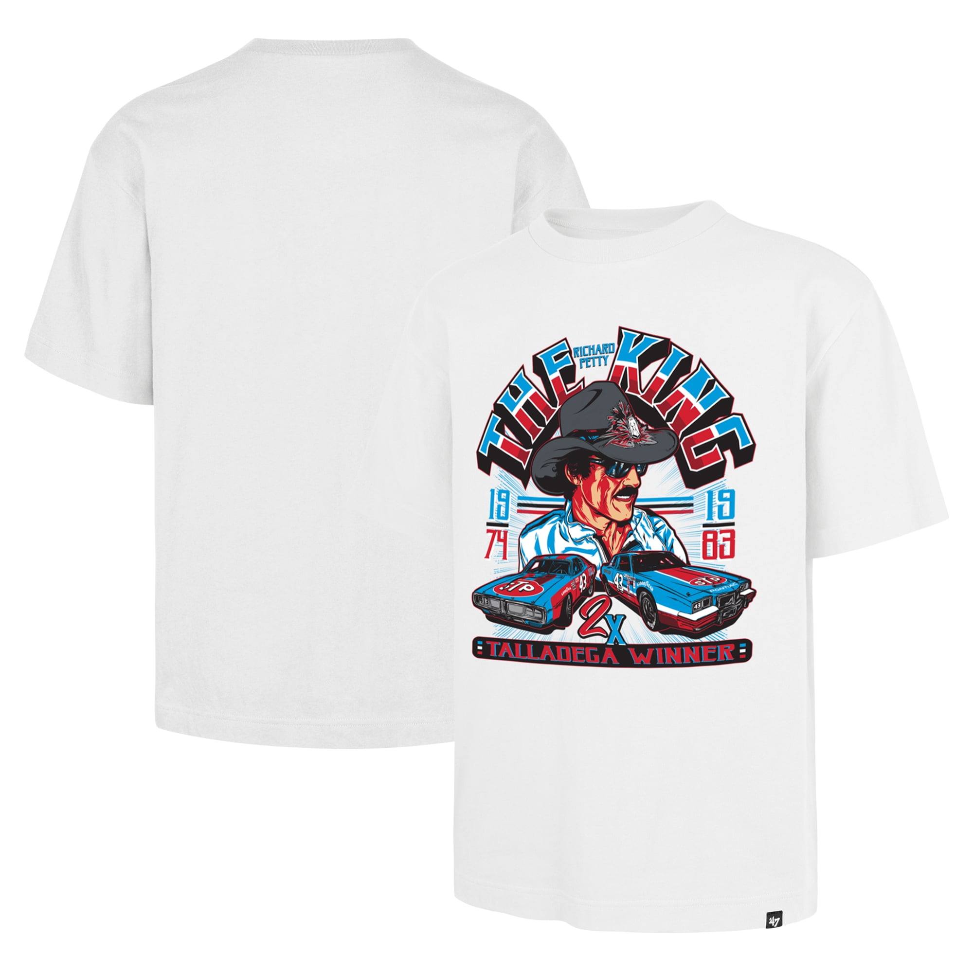 Men's '47 White Richard Petty 2-Time Talladega Winner Foundation T ...