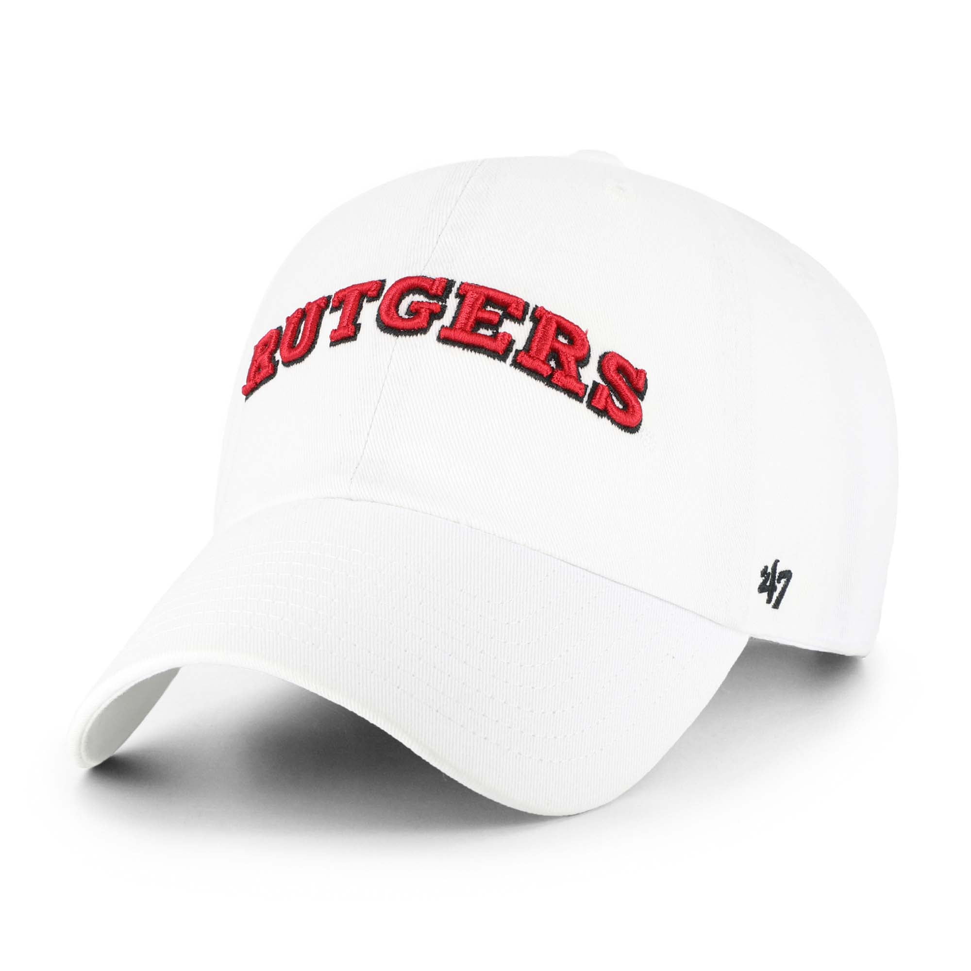 Men's '47 White Rutgers Scarlet Knights Clean Up Adjustable Hat ...