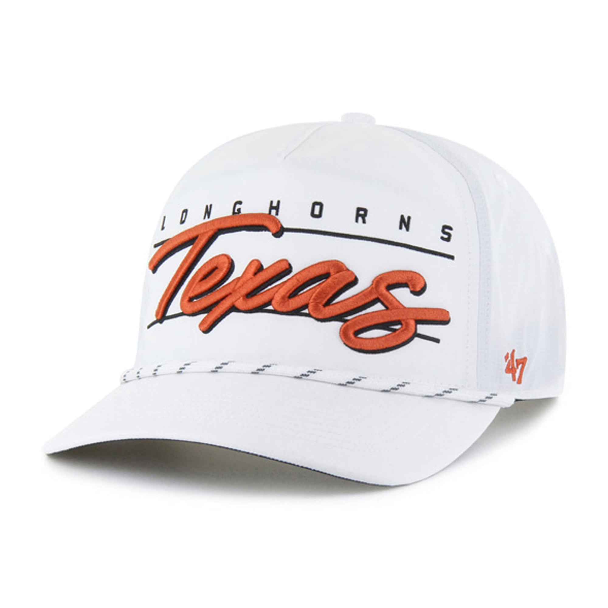 Men's '47 White Texas Longhorns Condor Hitch brrr- Adjustable Hat ...