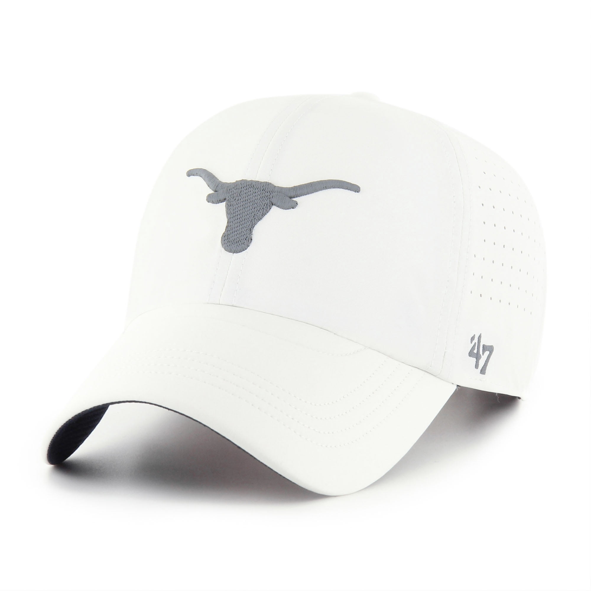 Men's '47 White Texas Longhorns Forward Vent MVP Adjustable Hat ...