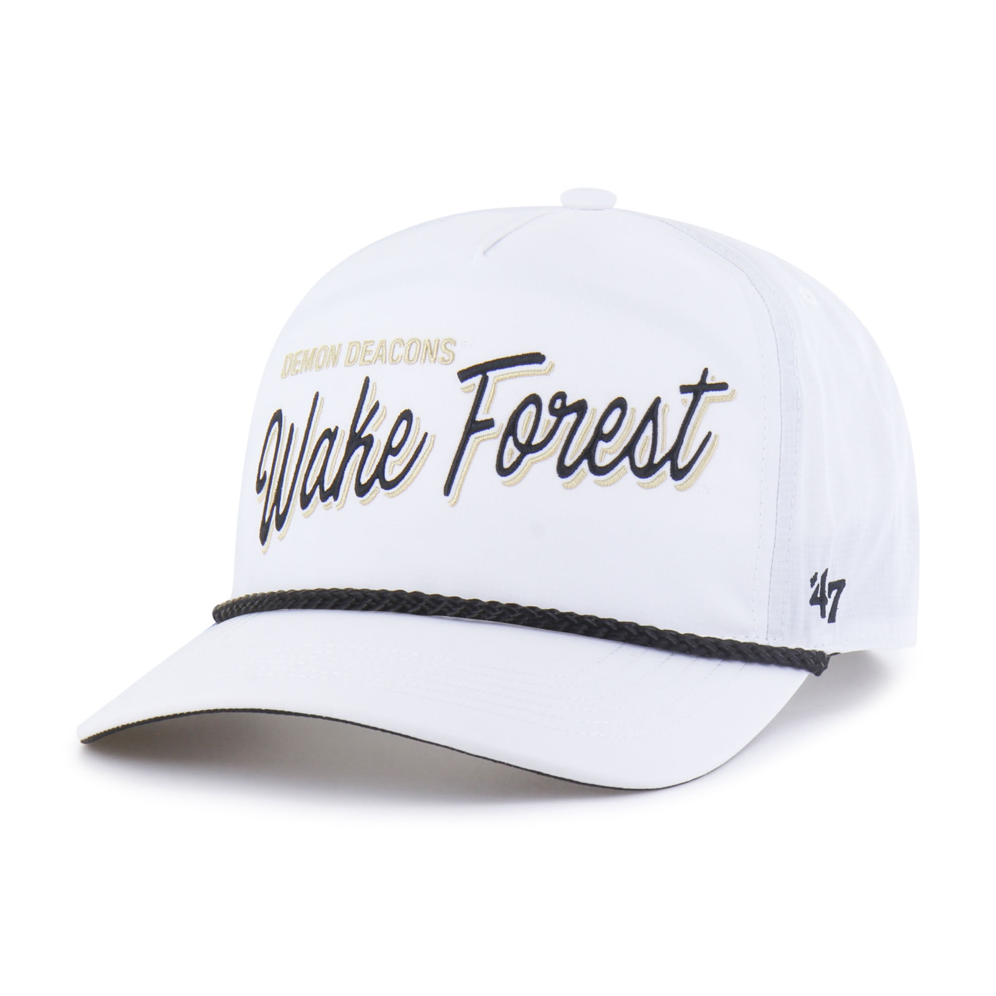Men's '47 White Wake Forest Demon Deacons Fairway Hitch Adjustable Hat ...