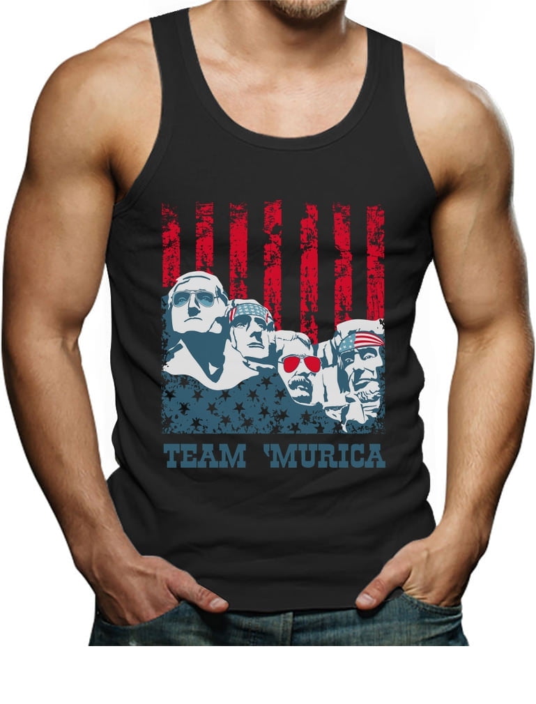 Men's 4th of July Tank Top - Patriotic USA Flag Graphic - Independence ...
