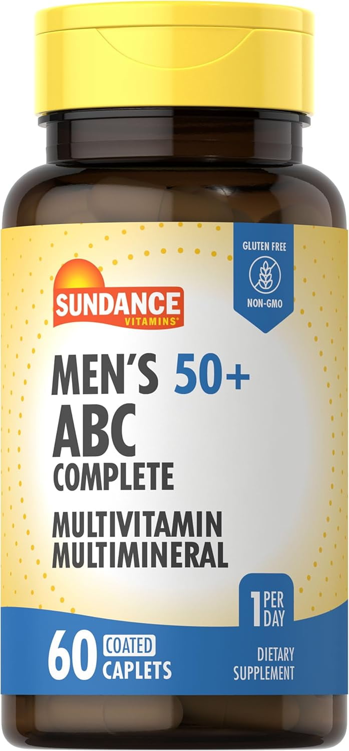 Men's 50+ ABC Complete Multivitamin | 60 Caplets | for Men and Women ...