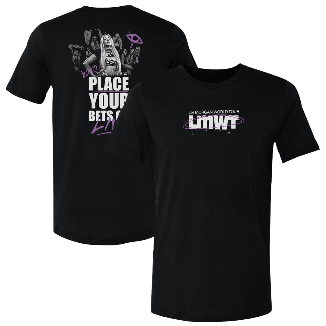 Men's 500 Level Black Liv Morgan World Tour T-Shirt - Walmart.com