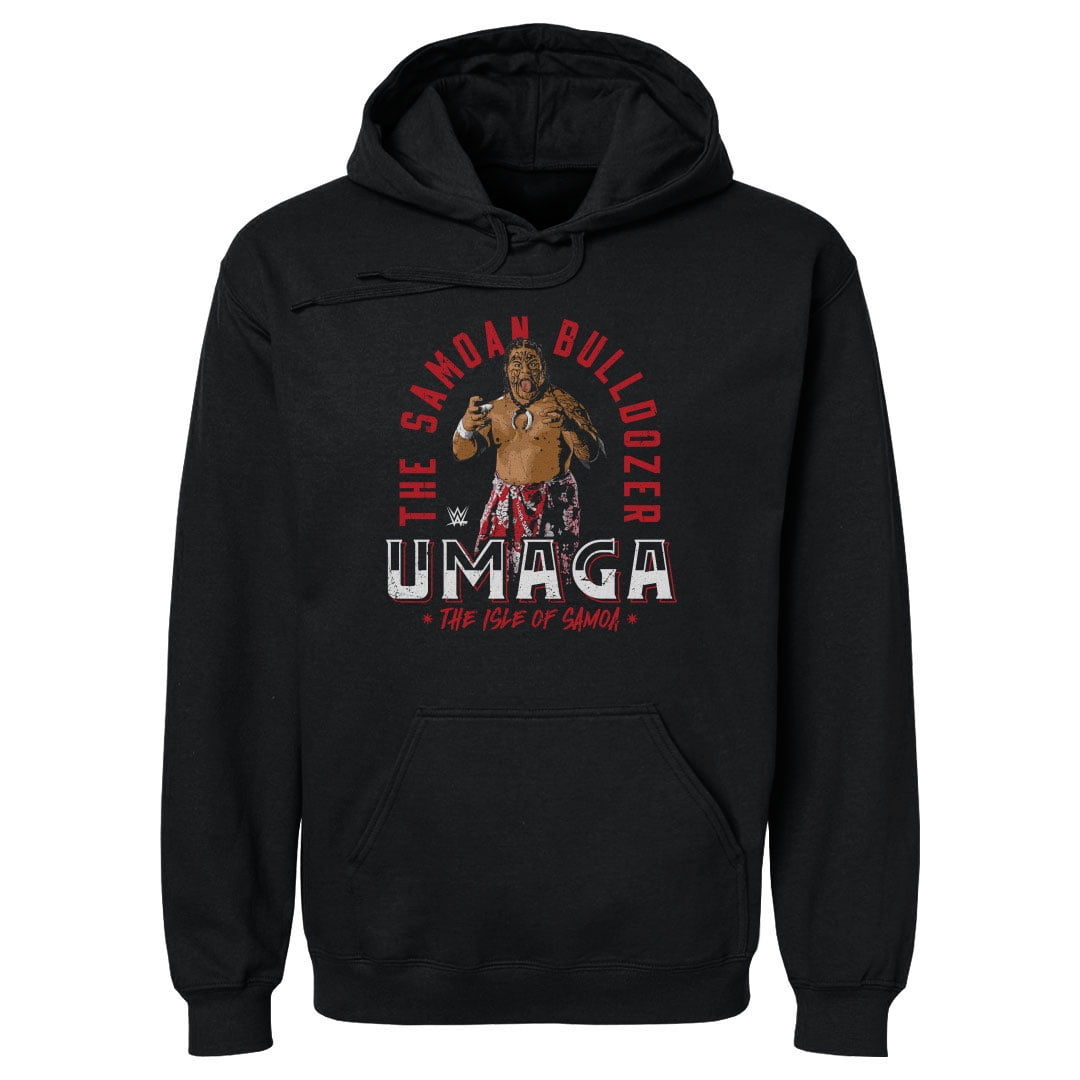 Men's 500 Level Black Umaga The Samoan Bulldozer Pullover Hoodie ...