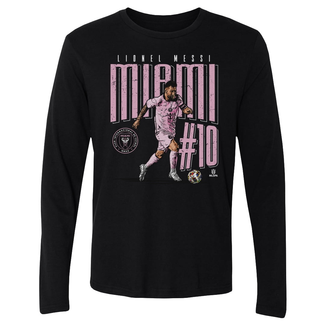 Men's 500 Level Lionel Messi Black Inter Miami CF Dash Long Sleeve T ...