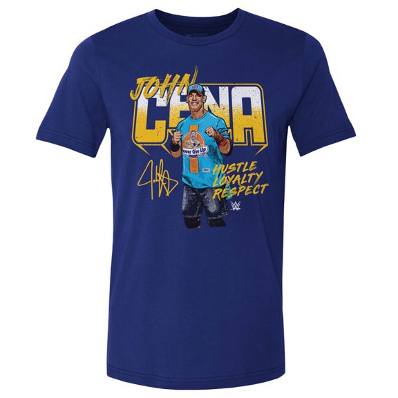 Men's 500 Level Heather Blue John Cena Hustle, Loyalty Respect Premium ...