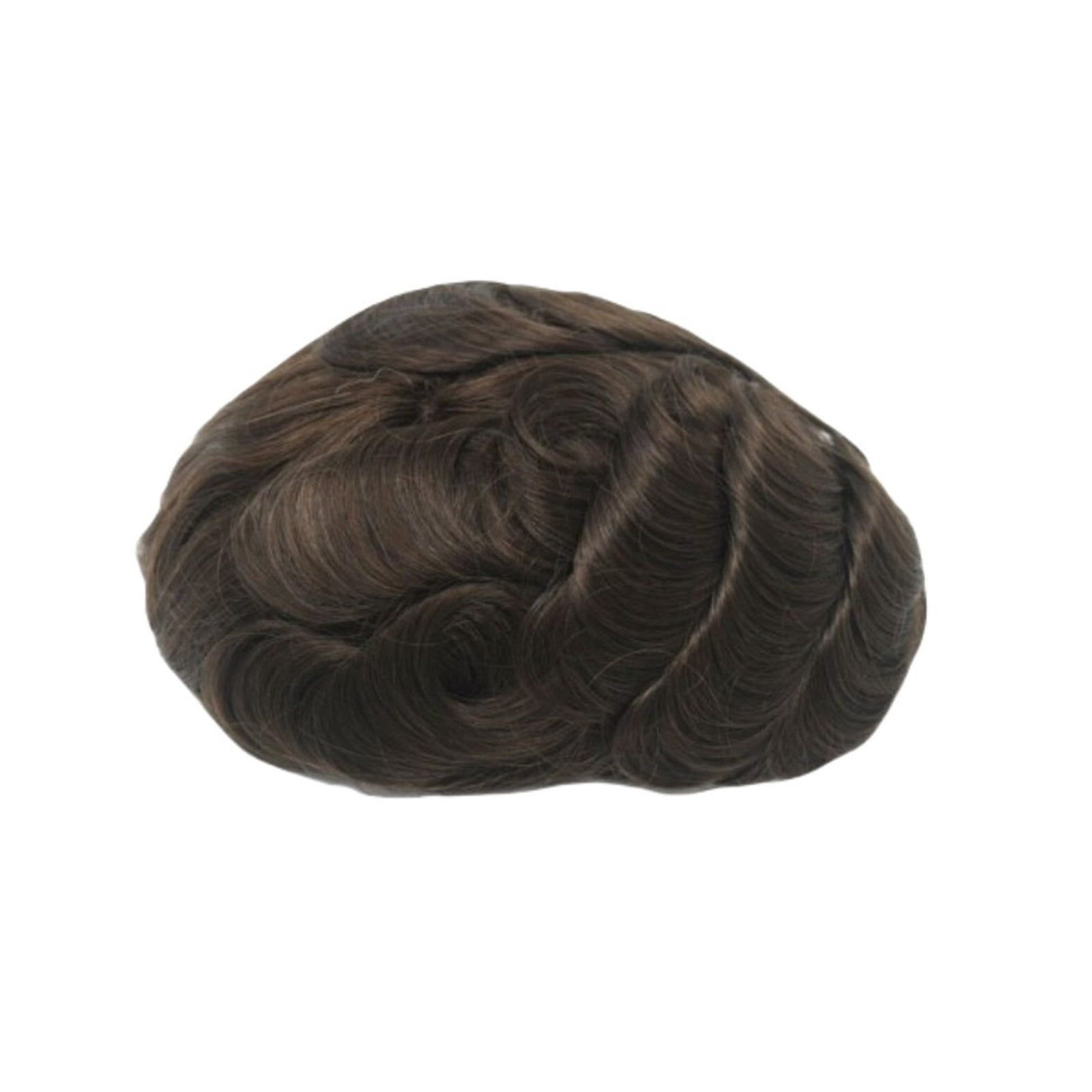 Men's 6-Inch Lace Front Toupee Wig Human Hair OCT Capillary Prosthesis ...