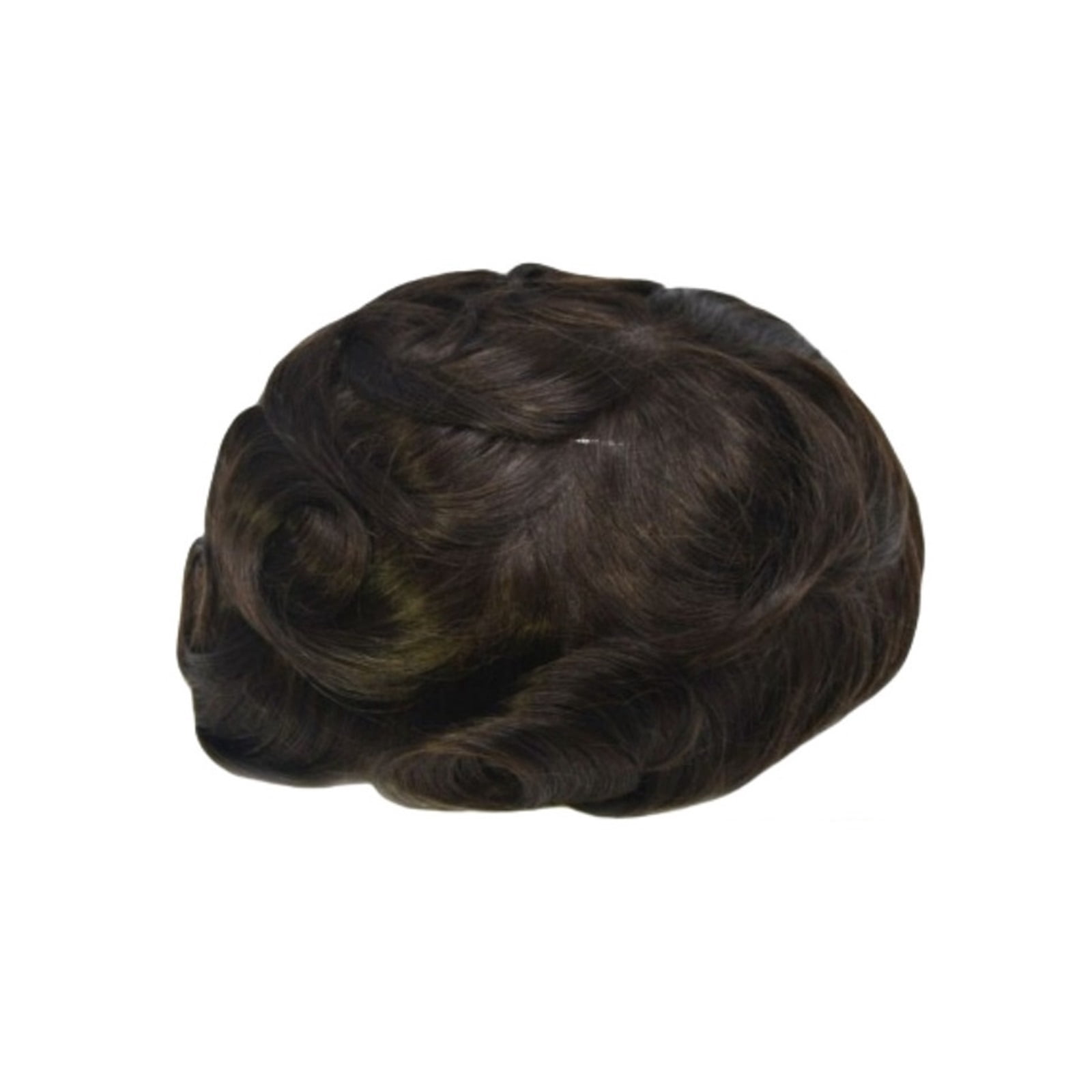 Men's 6-Inch Lace Front Toupee Wig Human Hair OCT Capillary Prosthesis ...