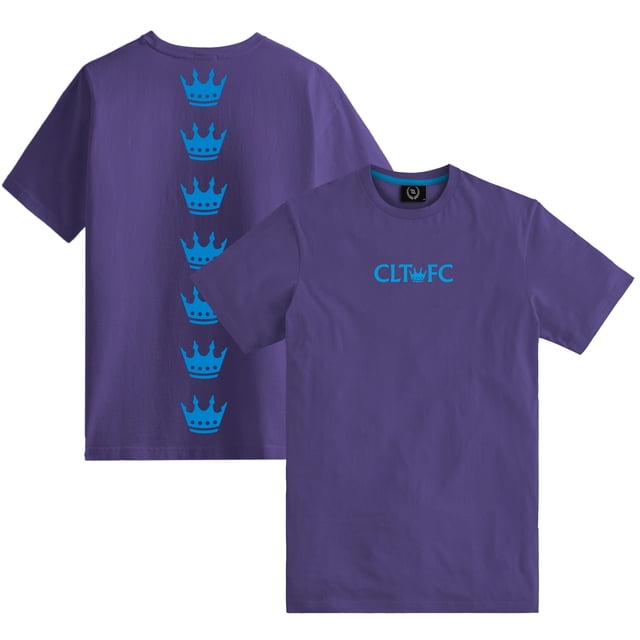 Men's 704 Shop Purple Charlotte FC Crown Back Print T-Shirt - Walmart.com