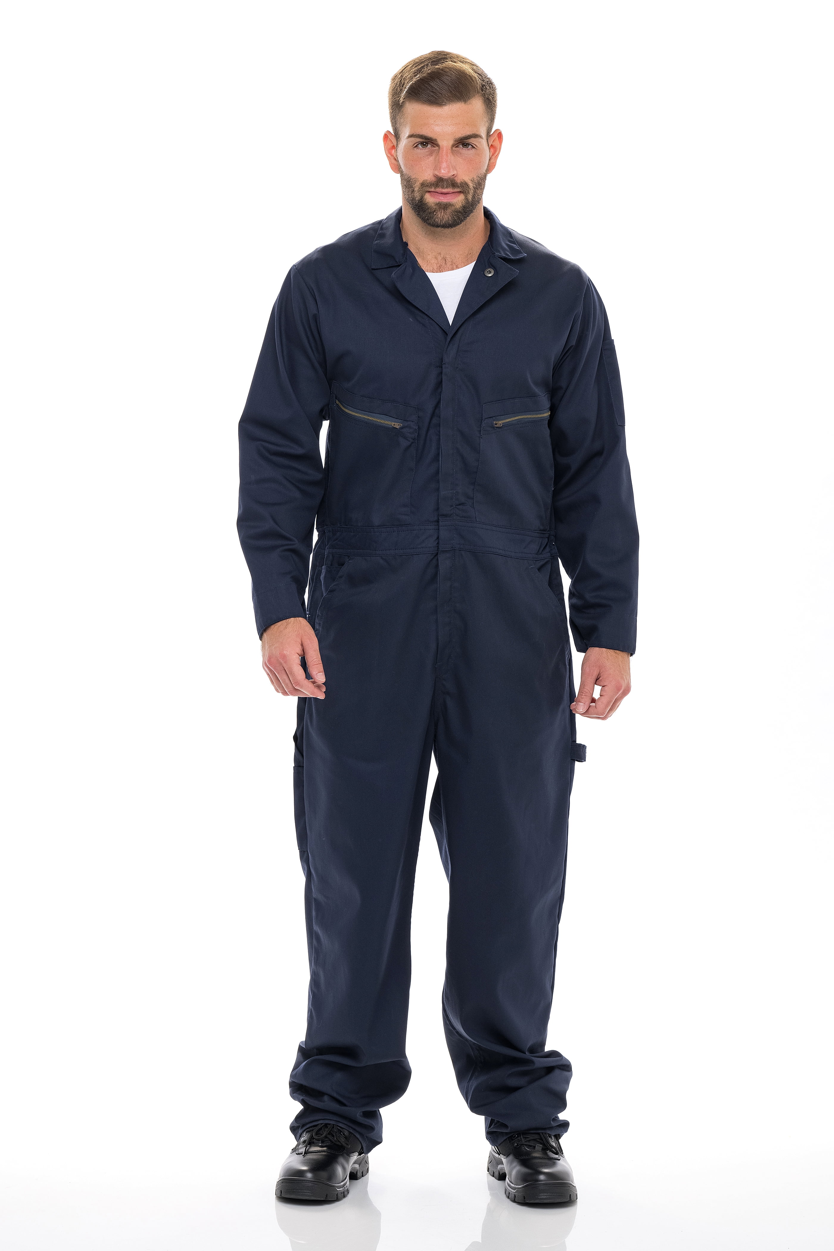Men's 8 Ounce Twill Deluxe Long Sleeve Coverall Men Zip-Front Cotton ...