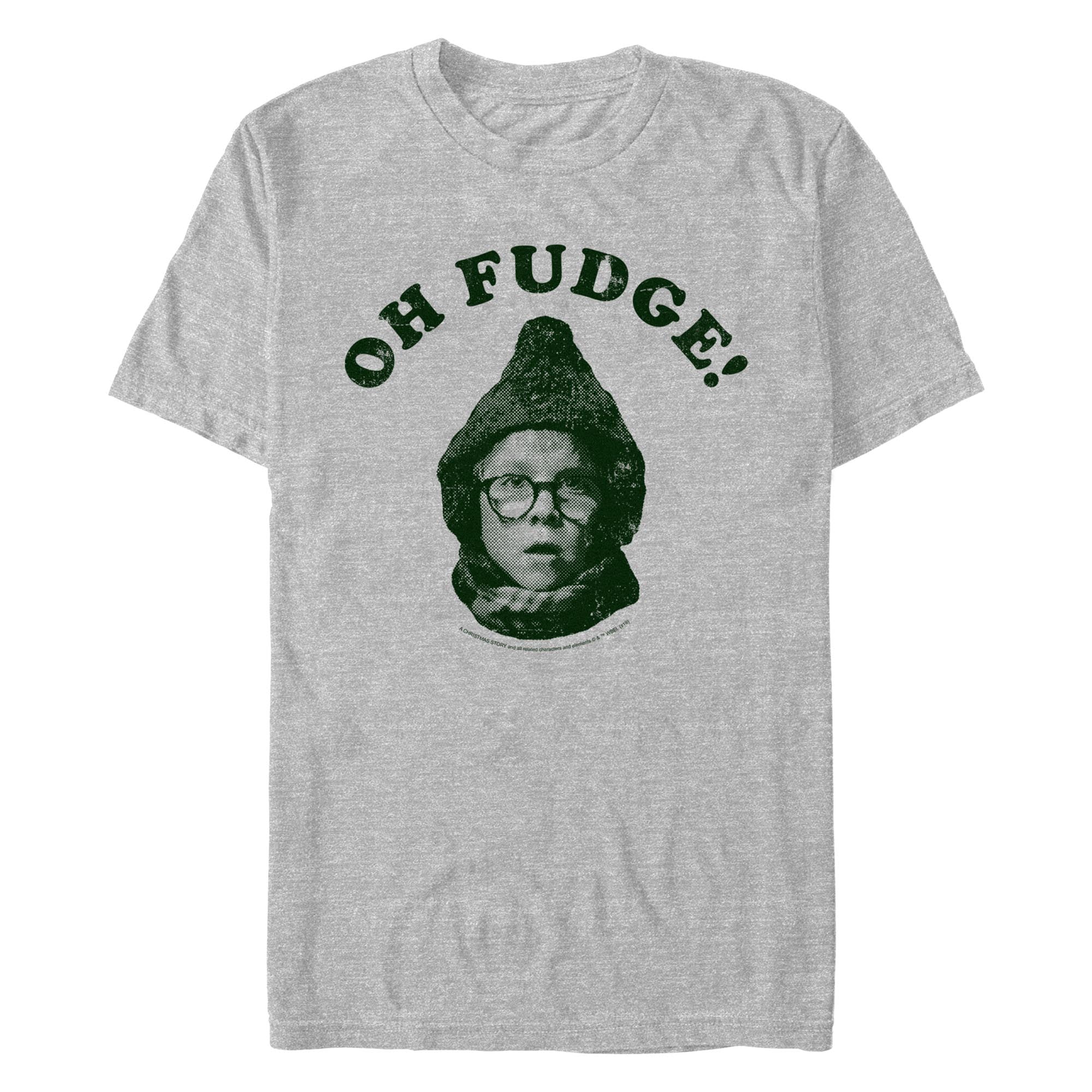 A Christmas Story Men's Oh Fudge Ralphie Parker Graphic Tee, Athletic ...