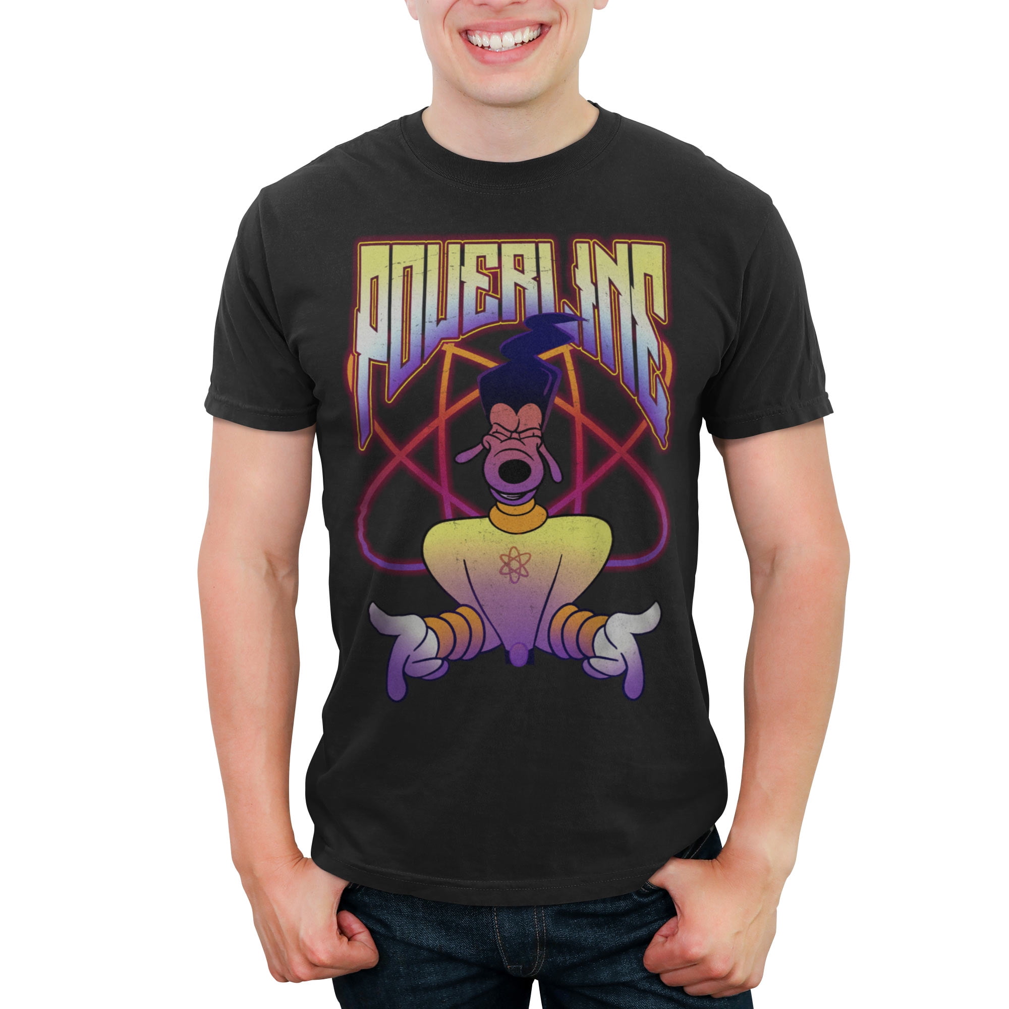 Disney Men's A Goofy Movie Powerline Retro Graphic Tee, Adult Clothing ...