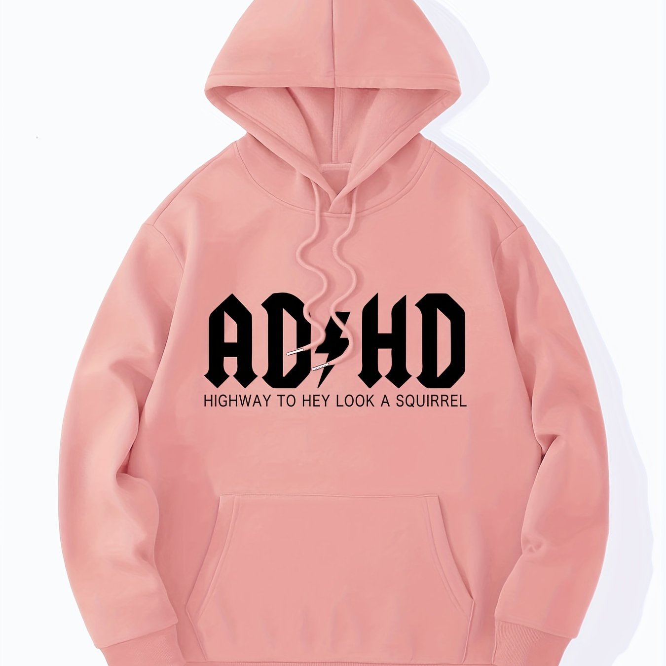 Men's ADHD Print Hoodie With Assorted Colors, Casual Slightly Stretch ...