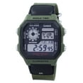 Men's AE1200WHB-3BV Green Cloth Quartz Watch - Walmart.com