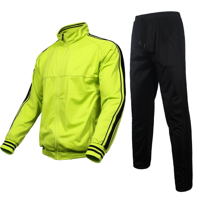 Men's AKsit Athletic Tracksuit Stand-up collar Full Zip Sports Set ...