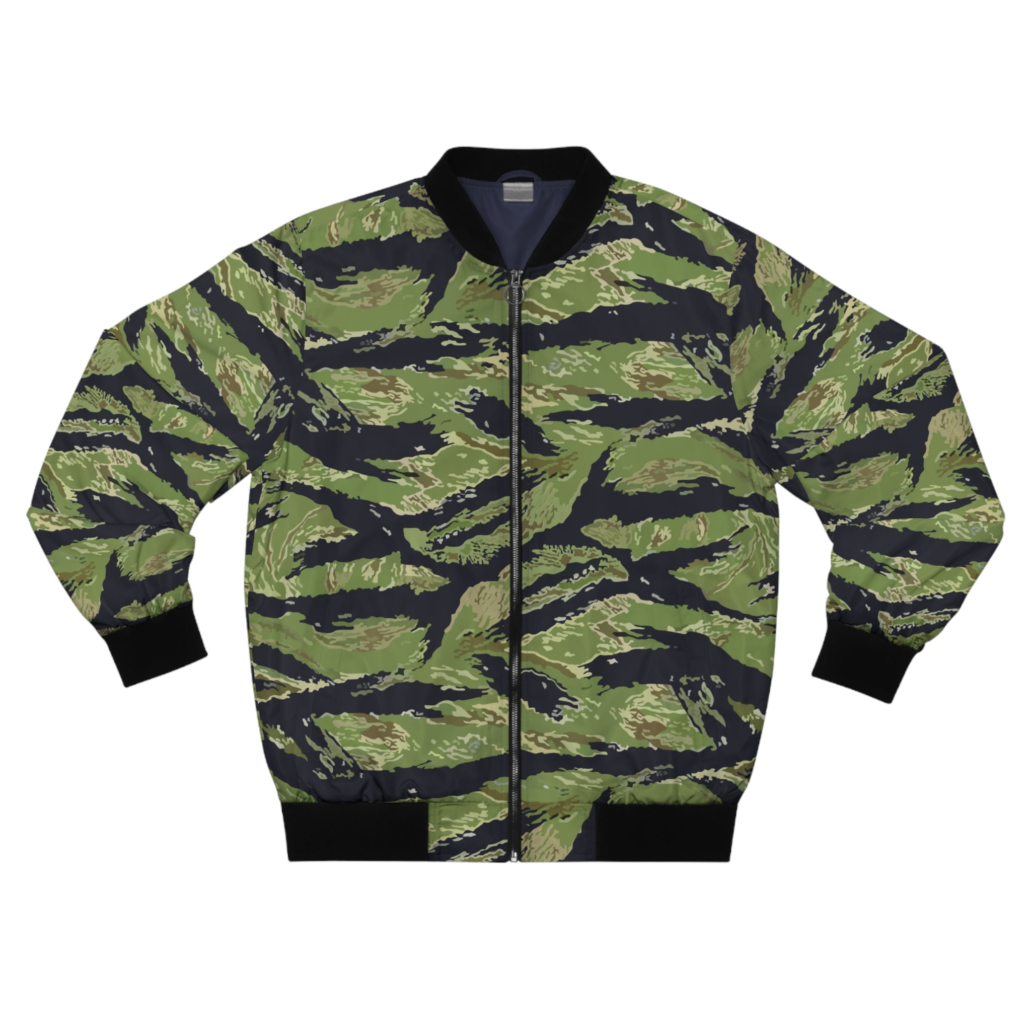 Men's AOP Bomber Jacket - Vietnam Military Tiger Stripe Jungle ...