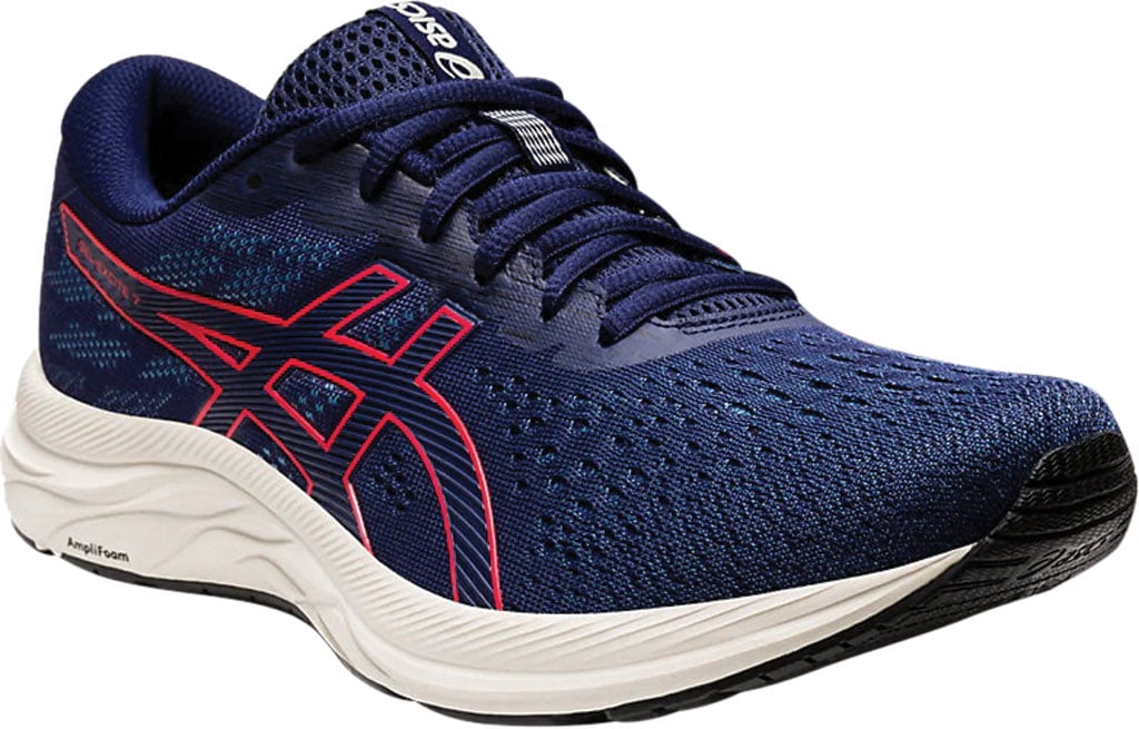 Mens Asics Gel Excite 7 Running Sneaker Peacoat Classic Red 8 5 D