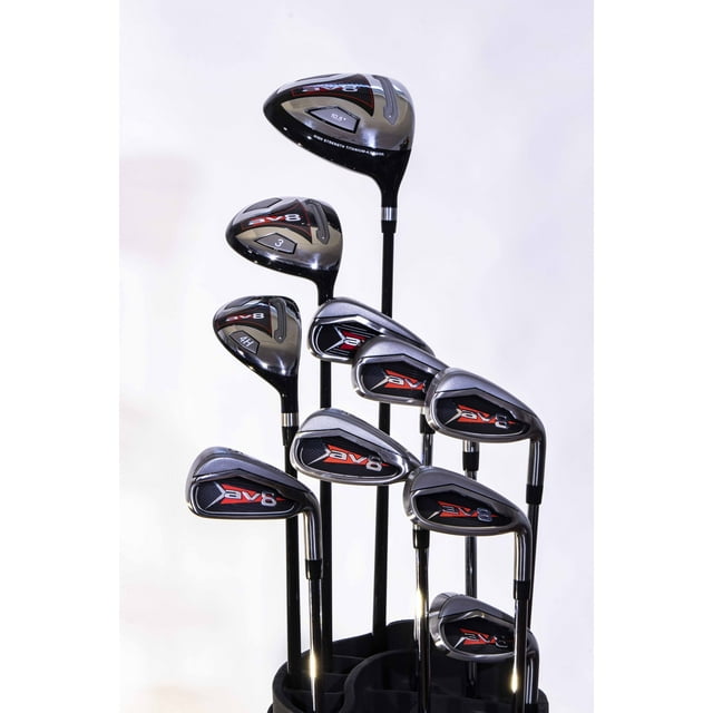 AV8 Men's Complete Golf Club Set - Graphite/Steel, Regular Flex, Right-Handed with Driver, FW ...