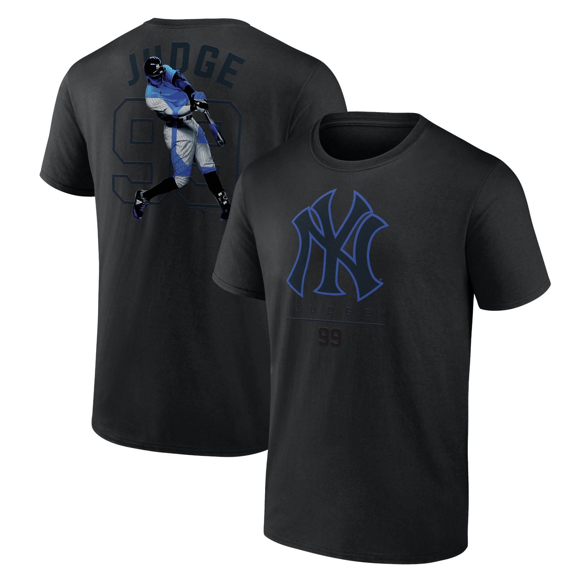 Men's Aaron Judge Black New York Yankees Double Play Name & Number T ...