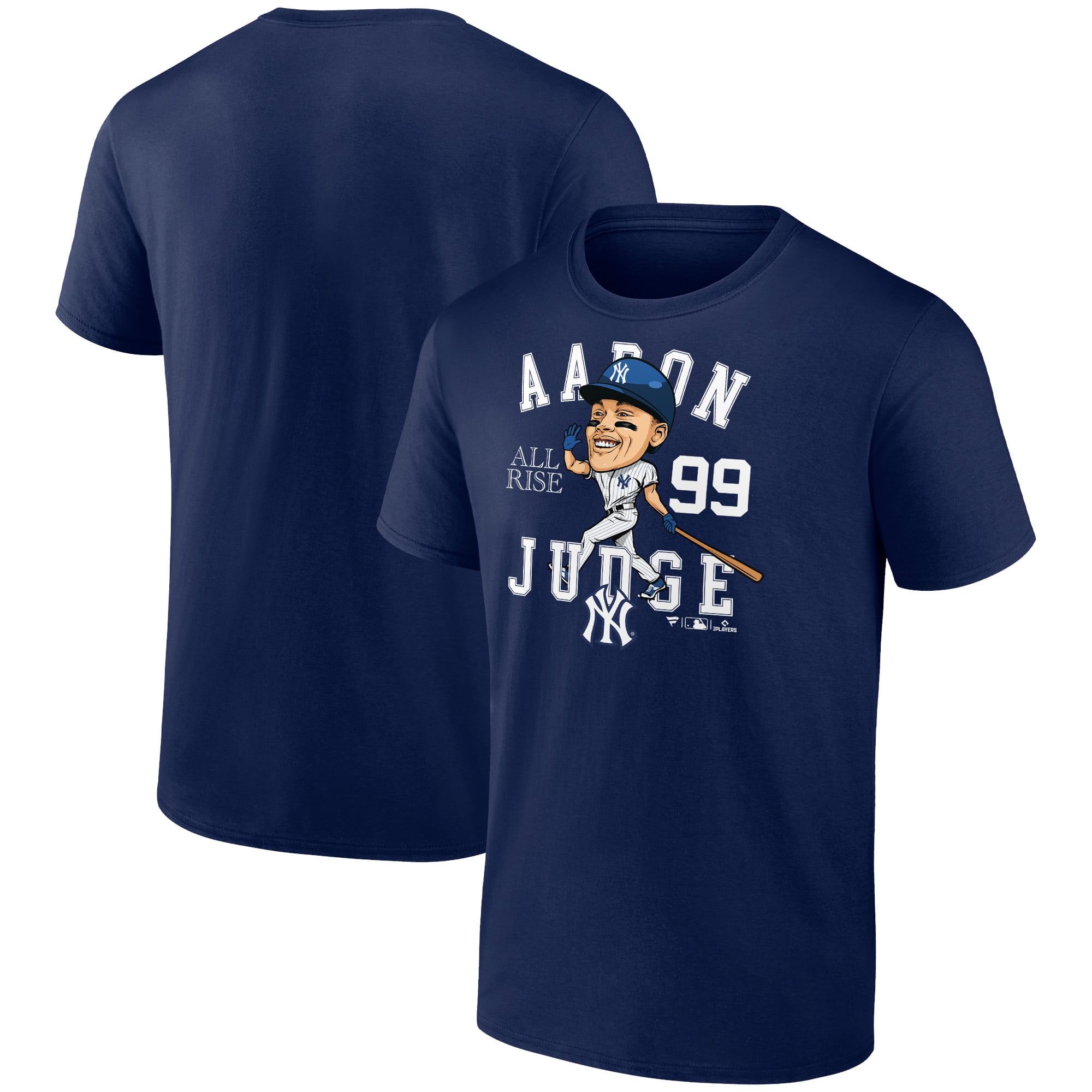 Men's Aaron Judge Navy New York Yankees Caricature T-Shirt - Walmart.com