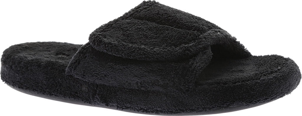 Acorn Men's Spa Slide Black Slippers 2XL US - Walmart.com