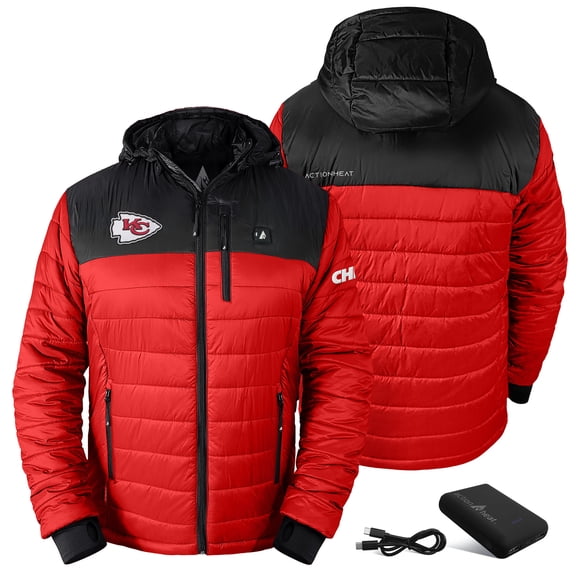 Men's ActionHeat Green Green Bay Packers 5V Battery Heated Insulated ...