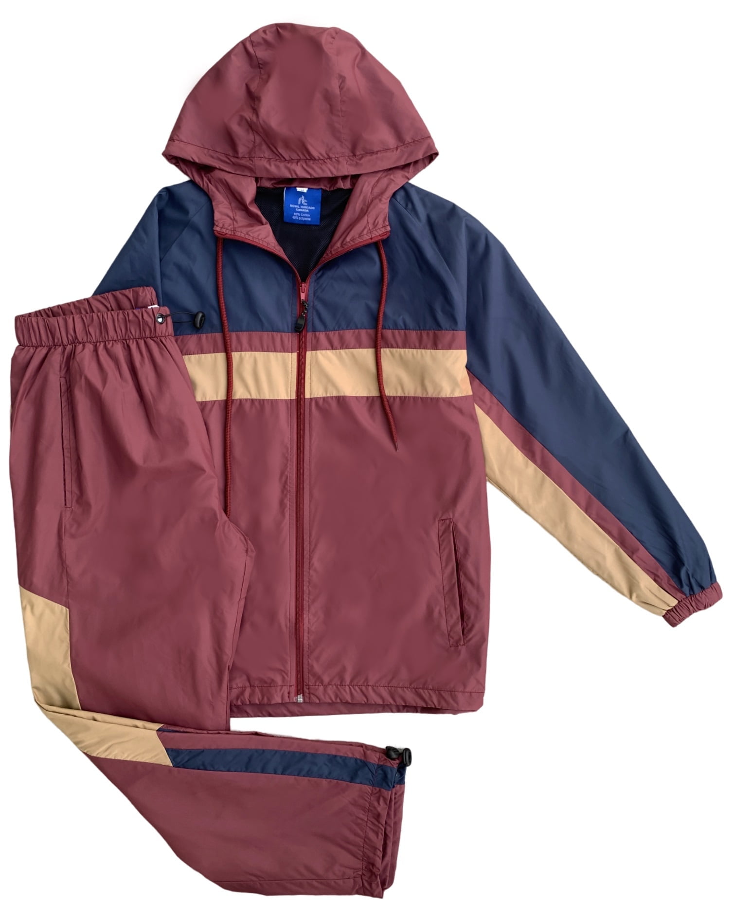 Men’s Active 2-Piece Ridge Windbreaker Tracksuit Matching Set - Walmart.com