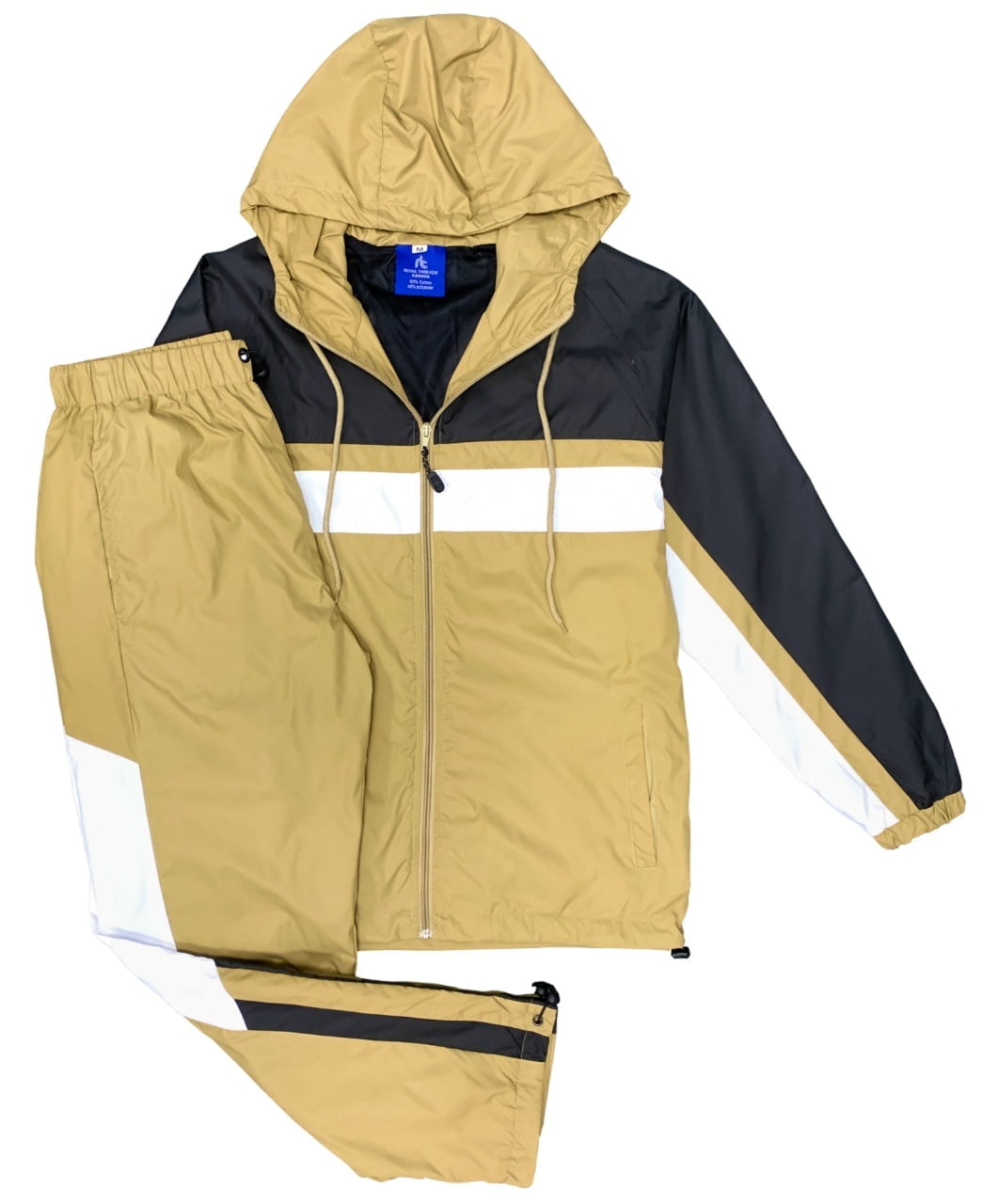 Ridge Men's Active Windbreaker Tracksuit, 2-Piece Matching Set, Full ...