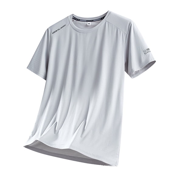 Men’s Active Quick Dry Crew Neck T Shirts Athletic Running Gym Workout ...