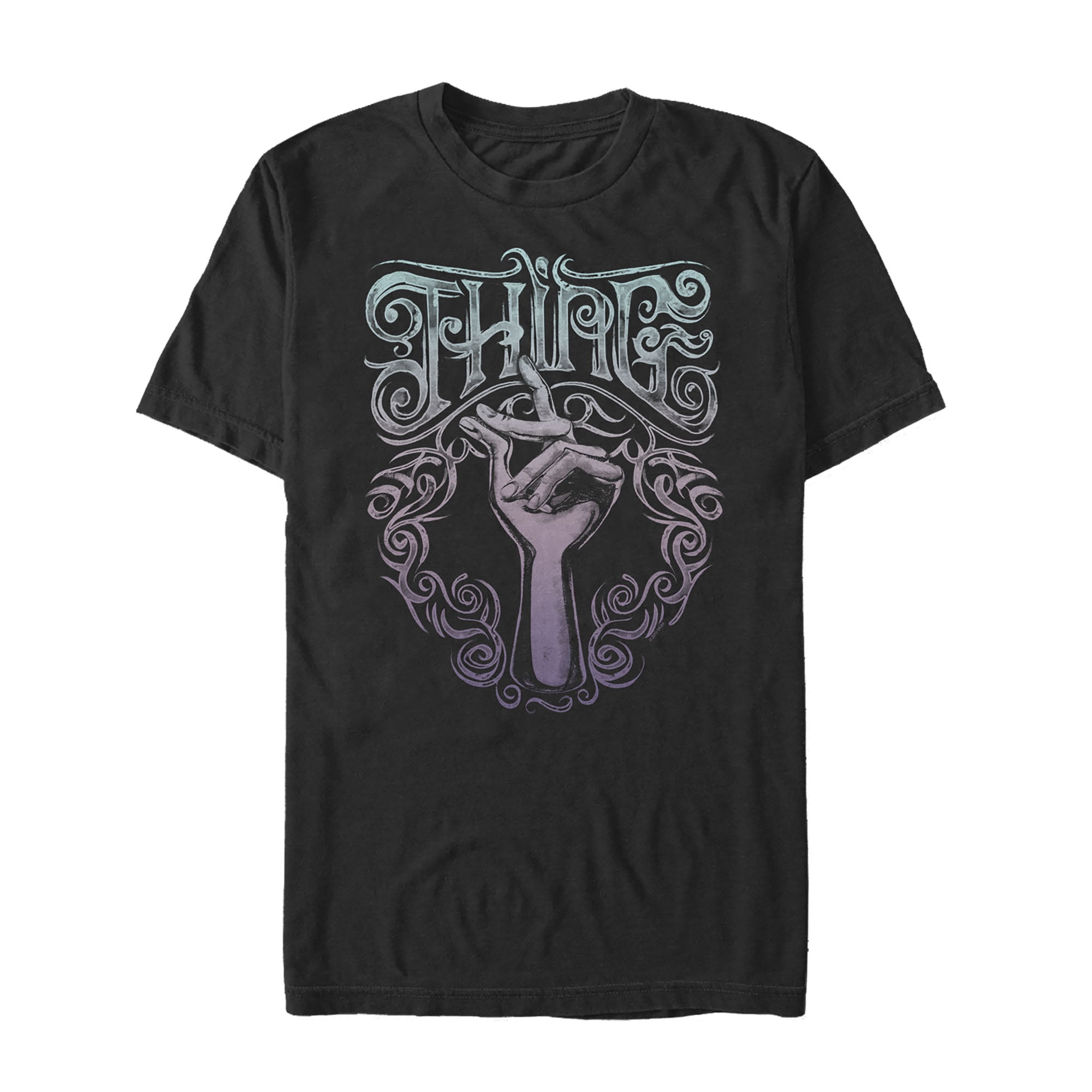 Men's Addams Family Thing Ornate Snap Graphic Tee Black 5X Large ...