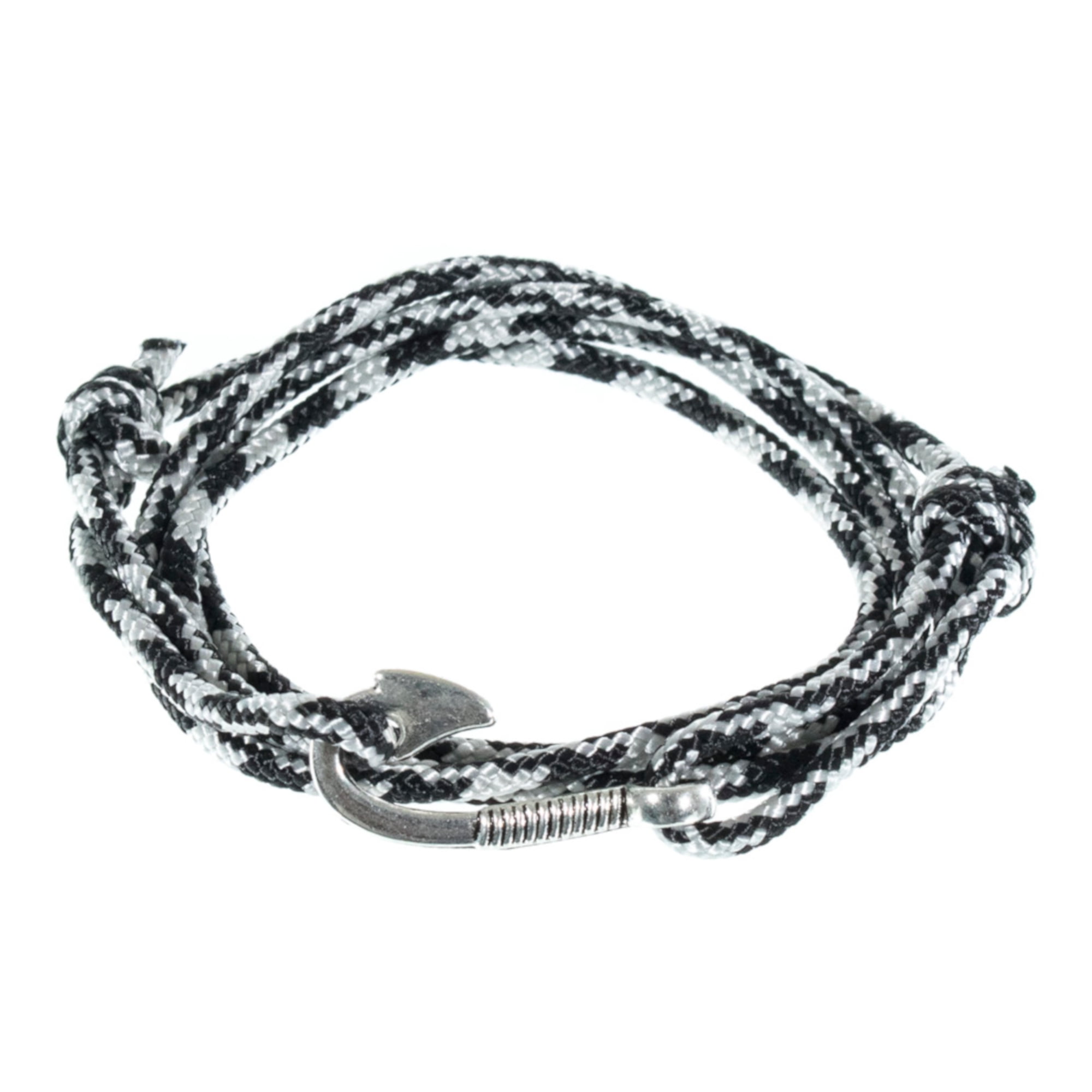 Men's Adjustable Nautical Anchor and Fish Hook Wrap Cuff Bracelets ...