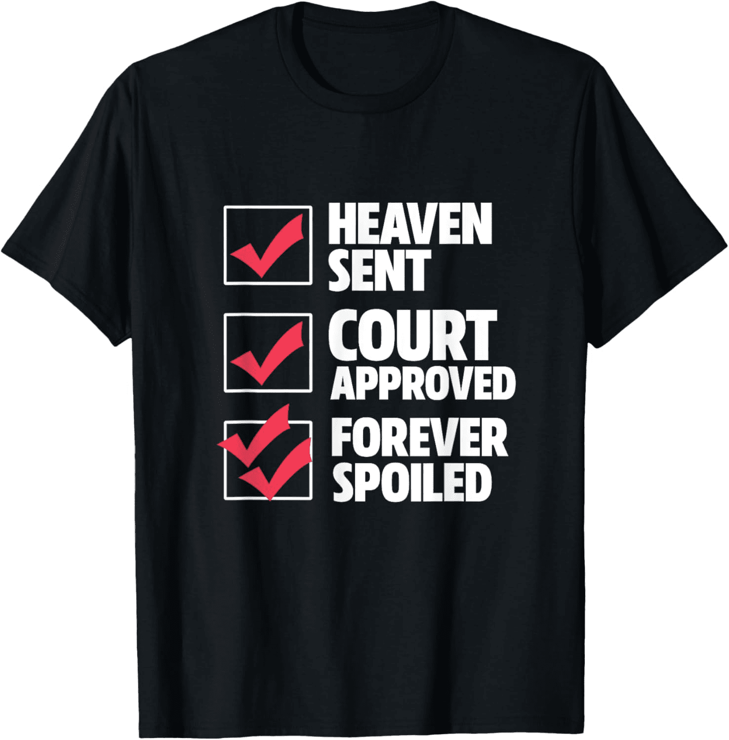 Men's Adoption Gotcha Foster Family Heaven Sent Court Approved T-Shirt ...