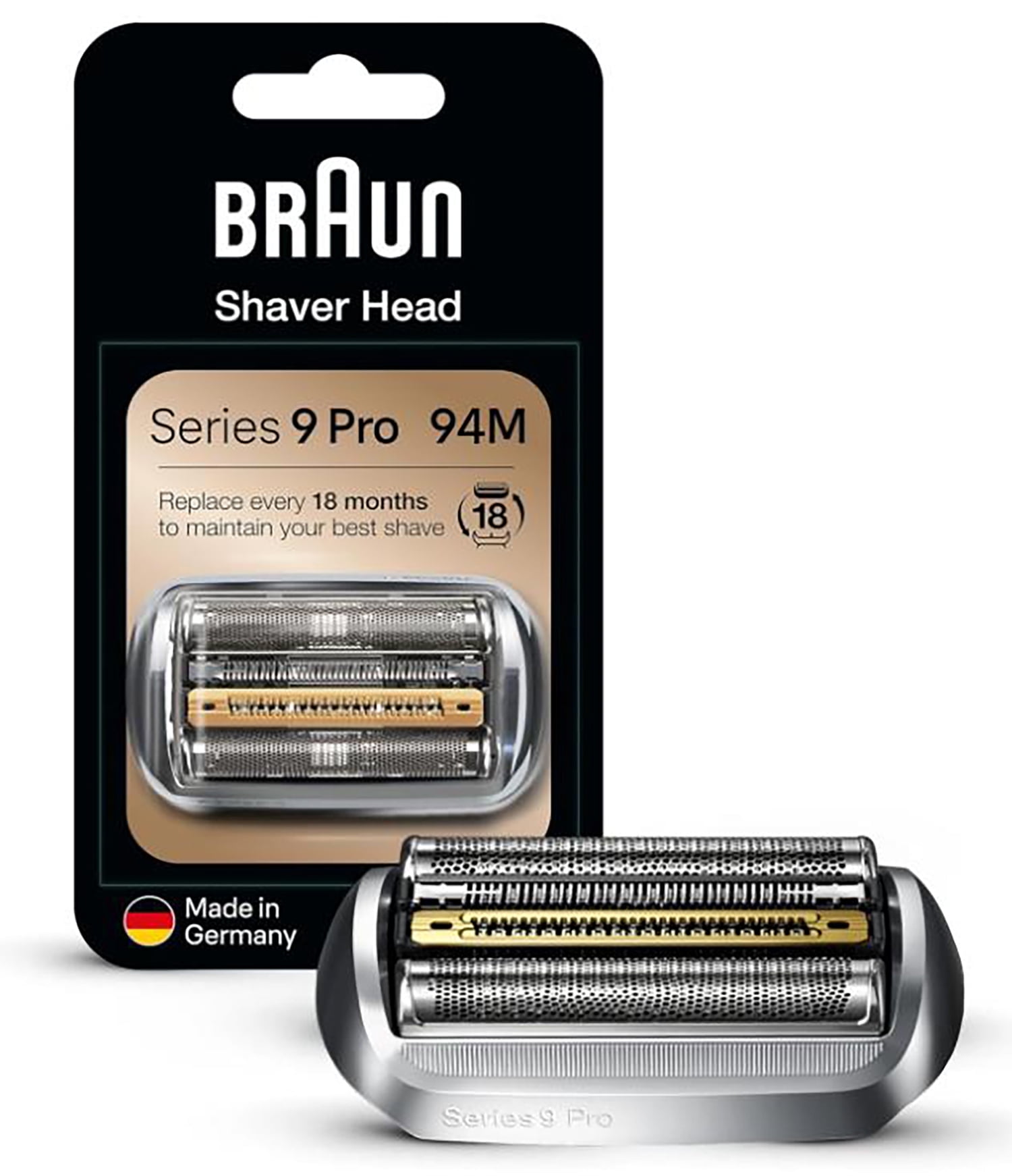 Men's Adult Shaving Heads, Compatible with Braun Series 9 (94M) Foil ...