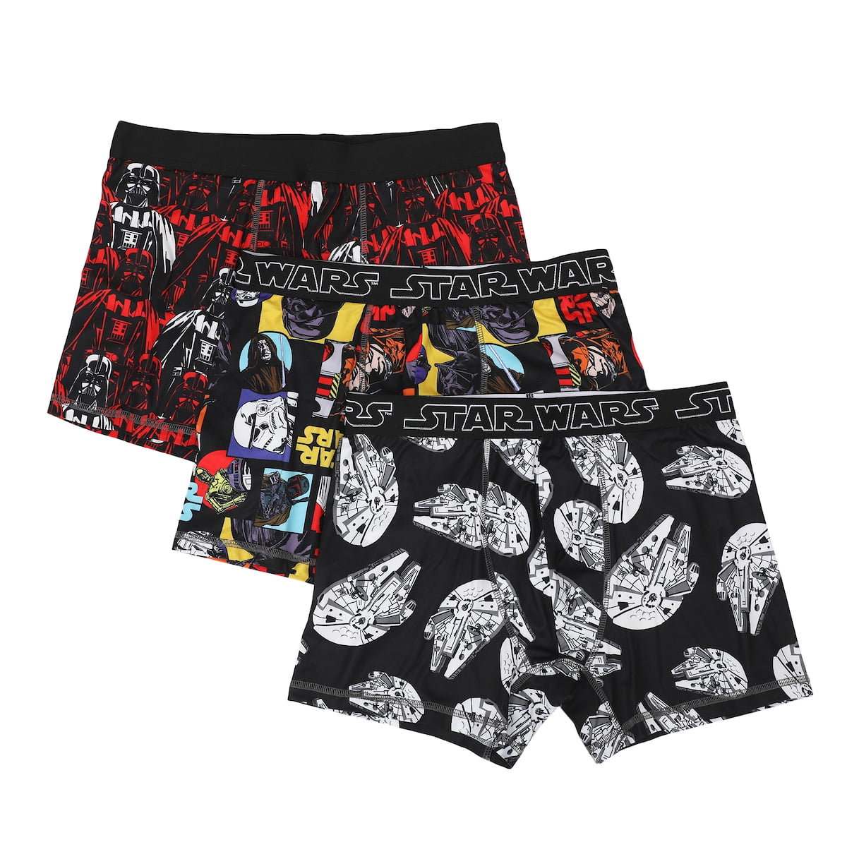 Bioworld, Men's Boxer Brief, Large, Star Wars 3-Pack - Walmart.com