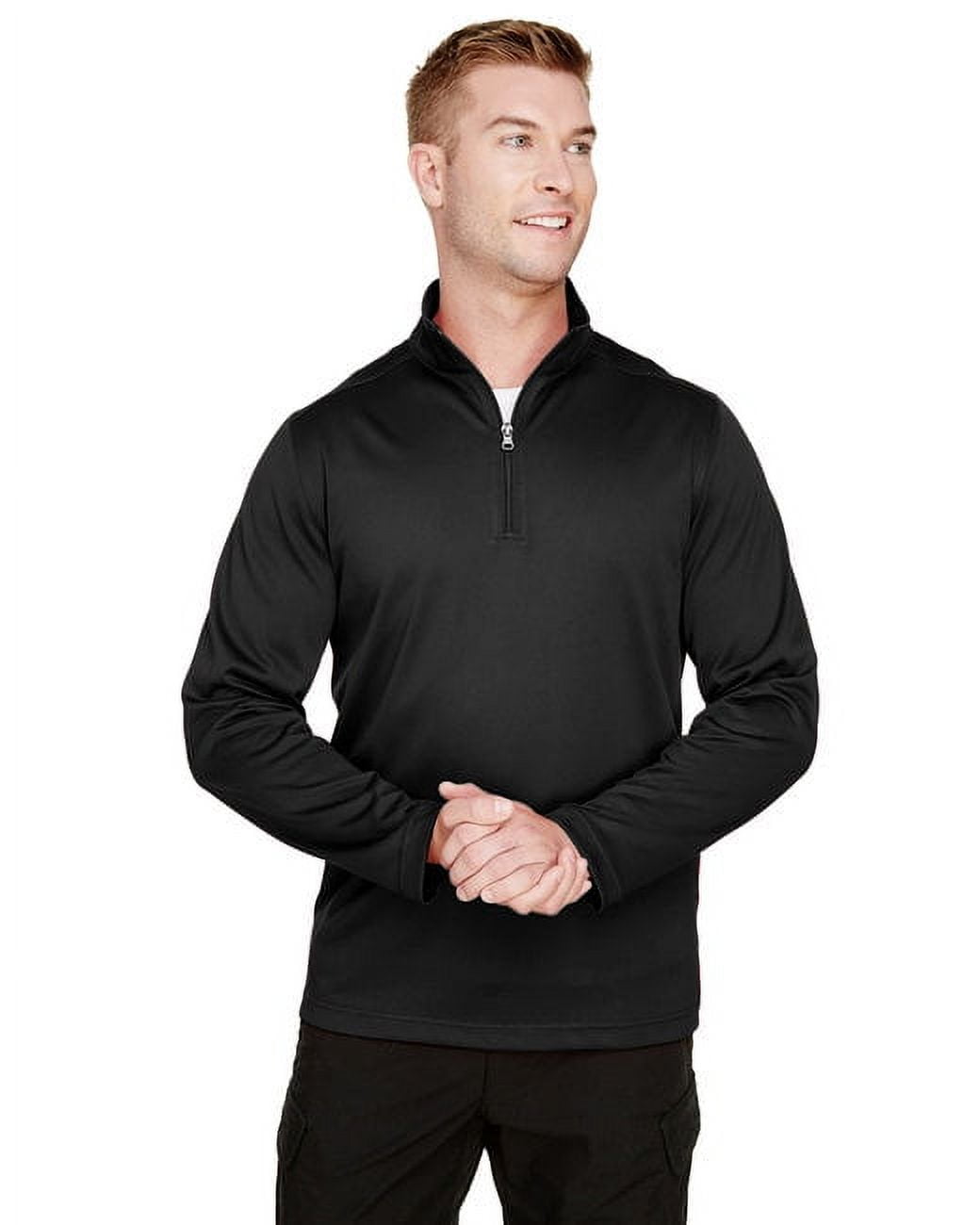 Men's Advantage Snag Protection Plus IL Quarter-Zip - BLACK - 4XL - Walmart Business Supplies
