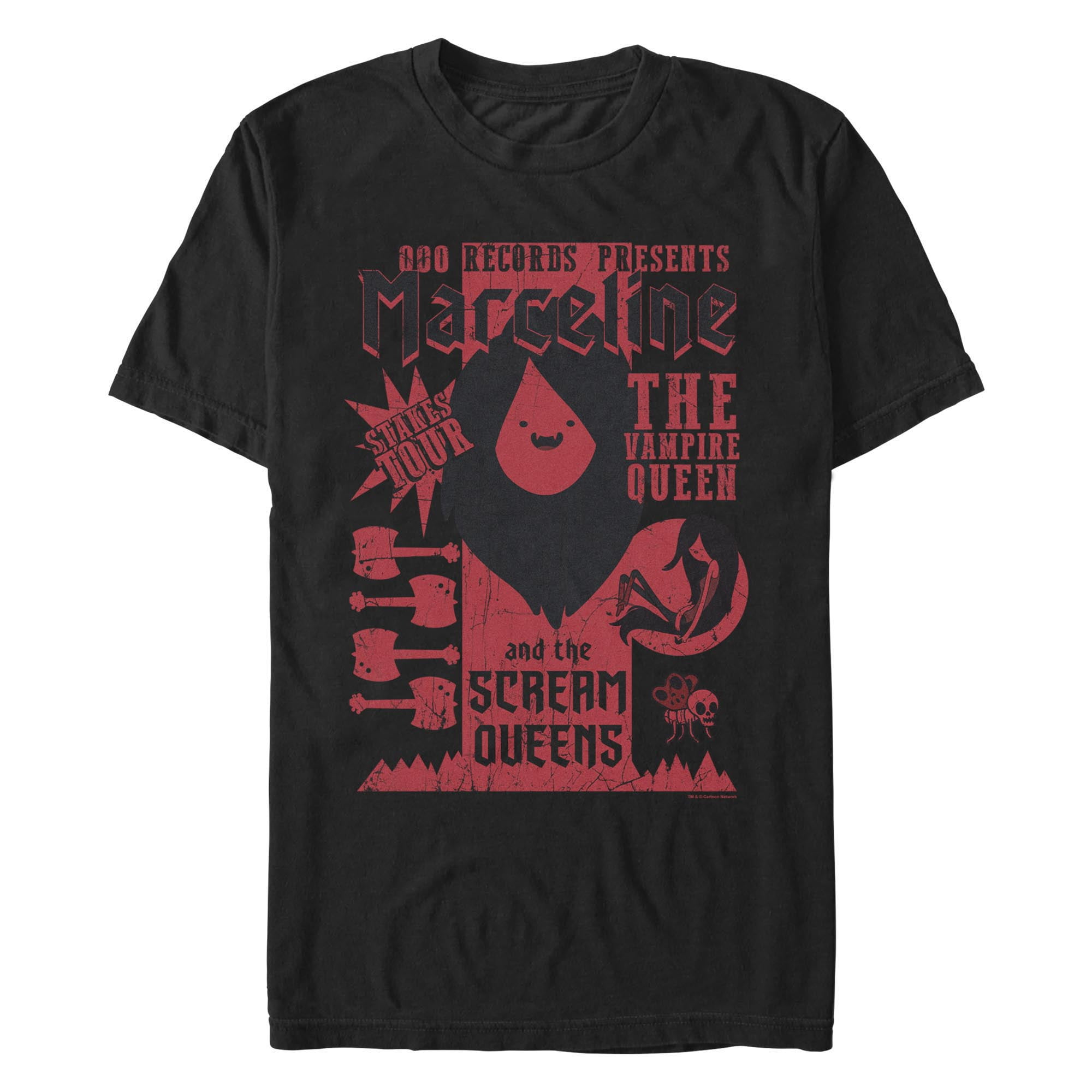 Men's Adventure Time Marceline the Vampire Queen Tour Graphic T-Shirt ...