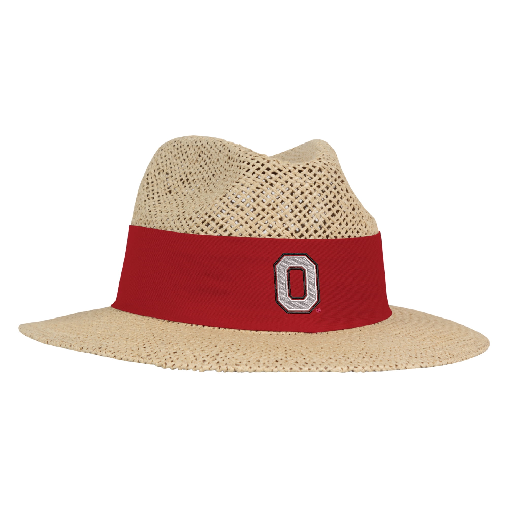 Men's Ahead Tan Ohio State Buckeyes Wellington Gambler Straw Hat ...