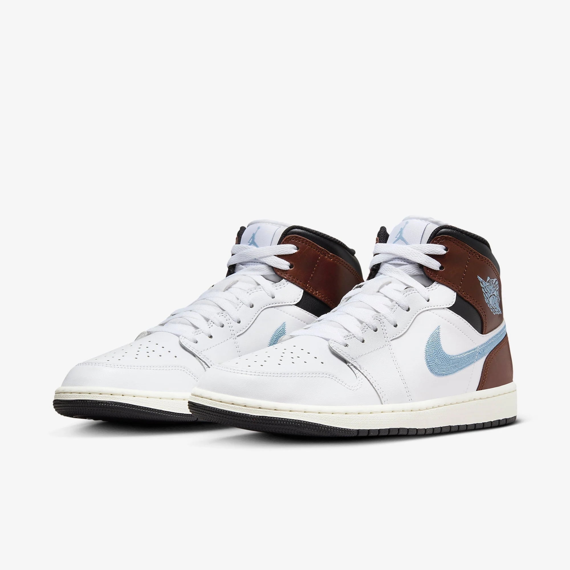 (Men's) Air Jordan 1 Mid SE 'Brown / Blue Grey' (2024) FQ7831-142 ...