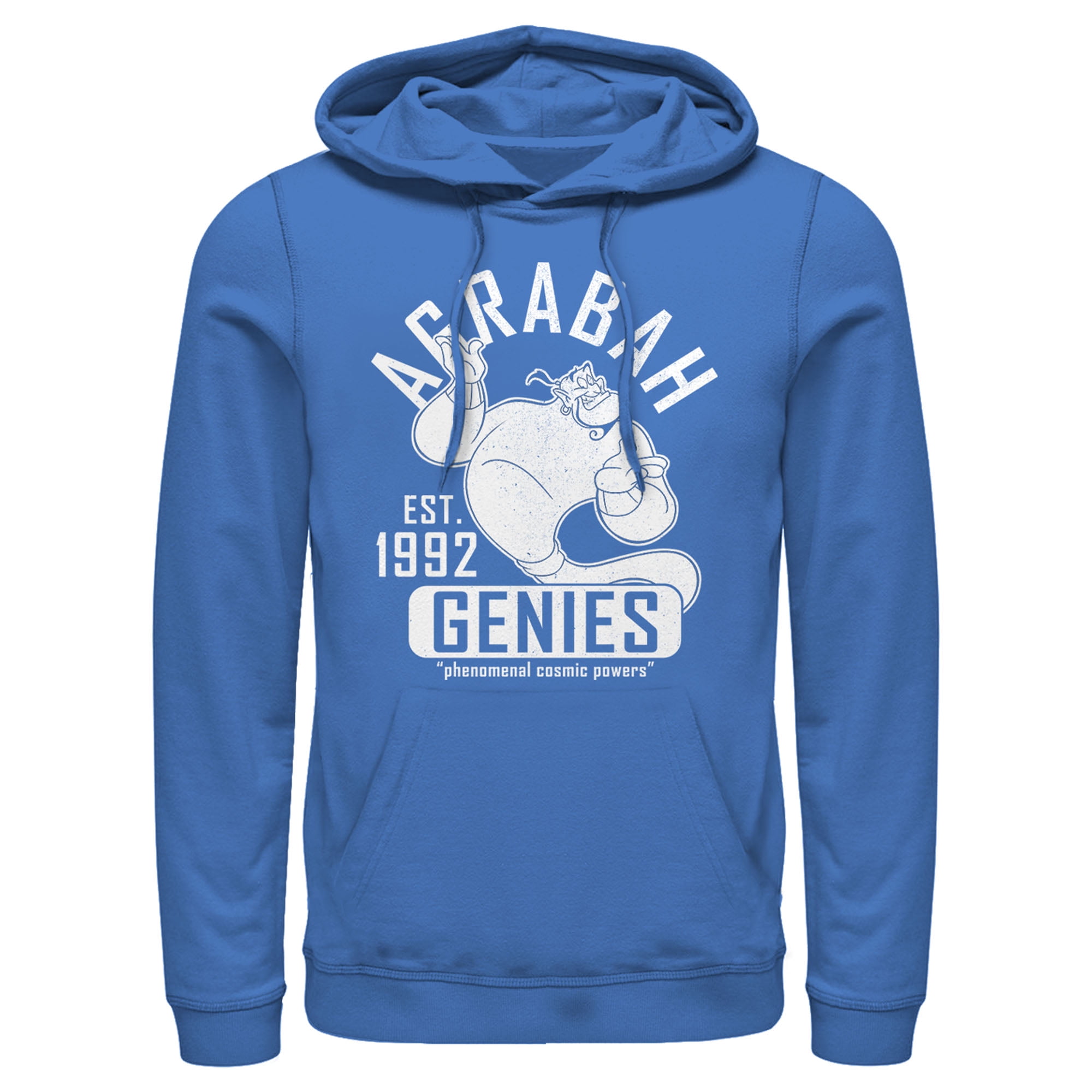 Men's Aladdin Genie Cosmic Powers Pull Over Hoodie - Walmart.com